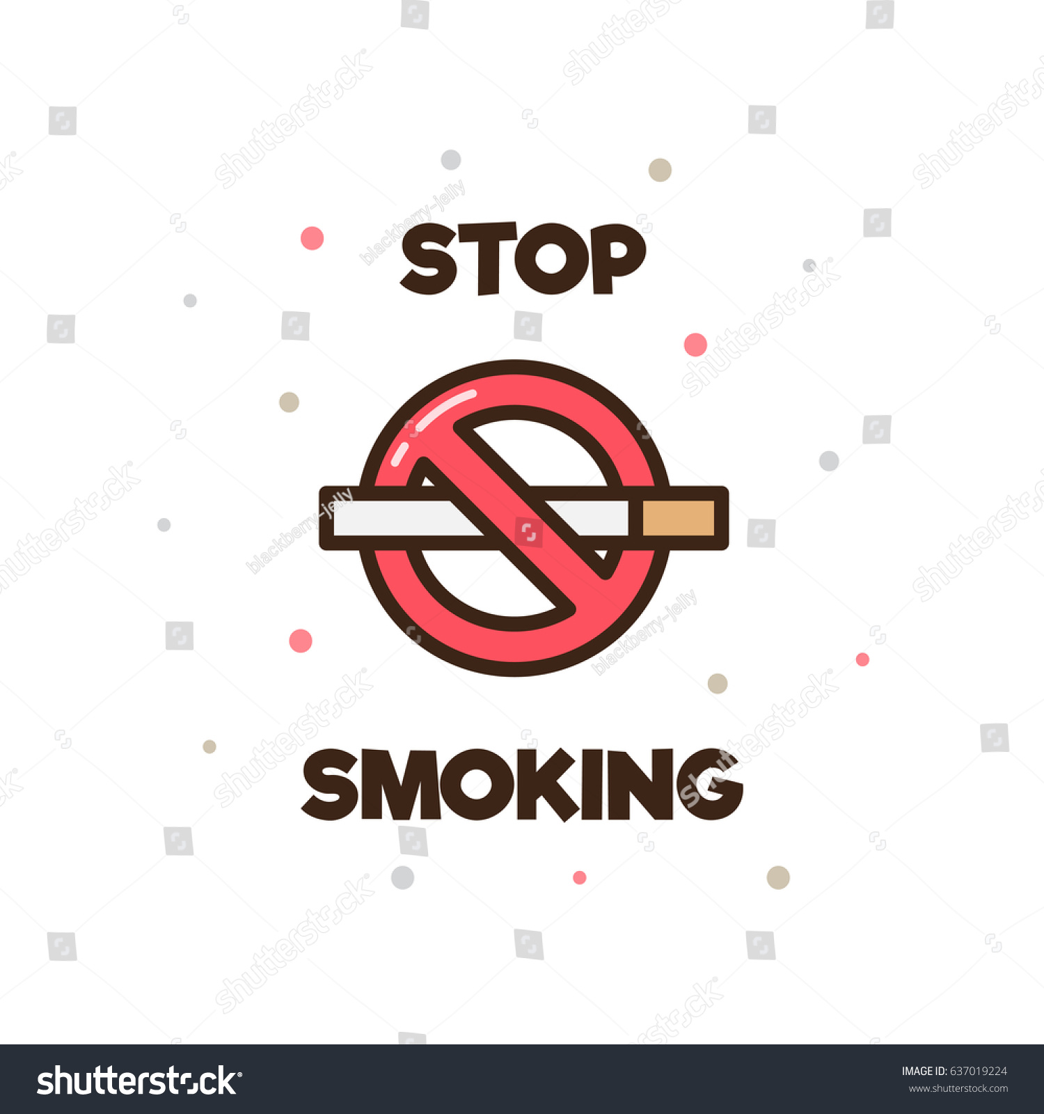 Stop Smoking Vector Illustration: เวกเตอร์สต็อก (ปลอดค่าลิขสิทธิ์ ...