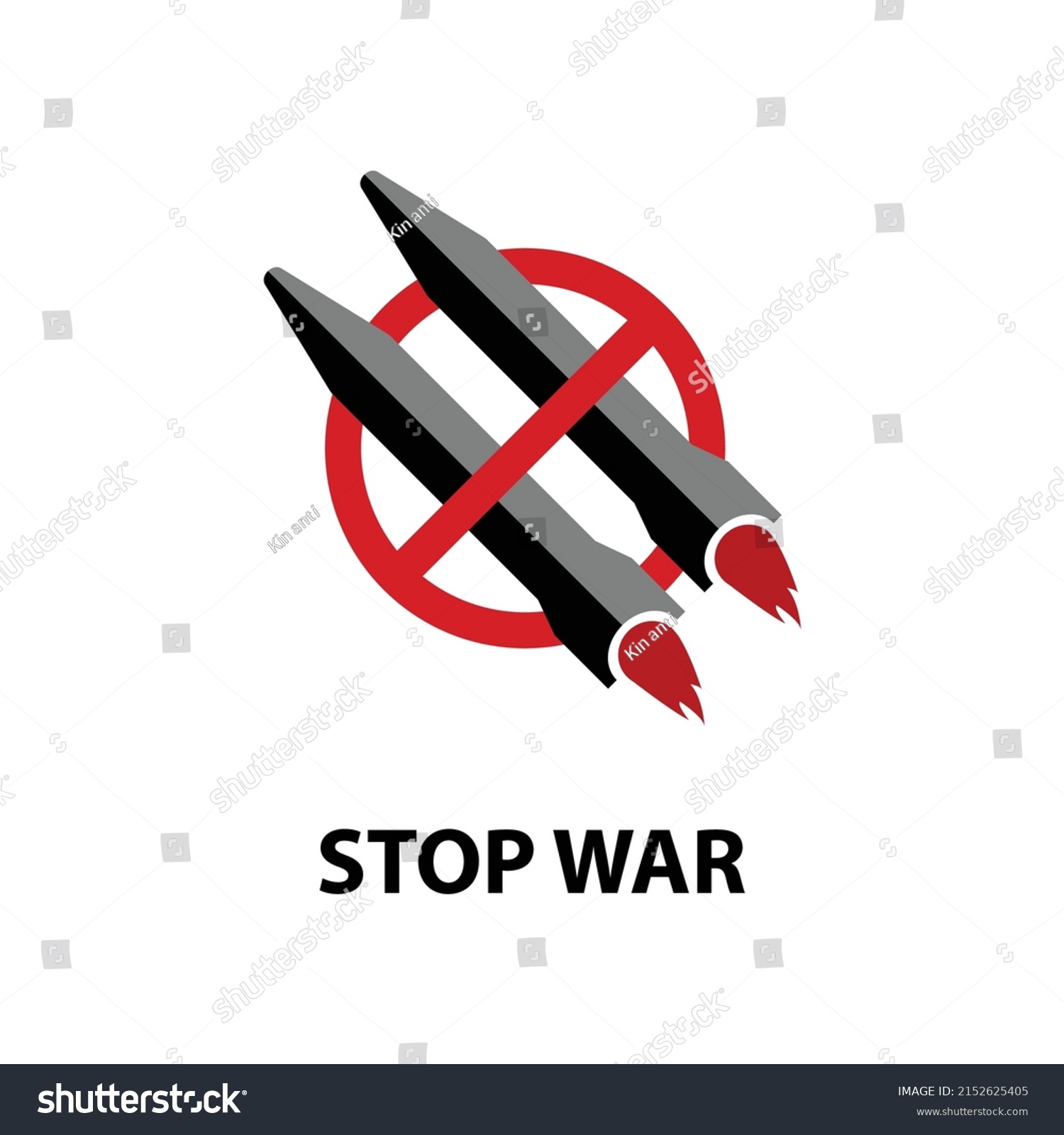 Stop Symbol Missile Vector Stock Vector (Royalty Free) 2152625405 ...
