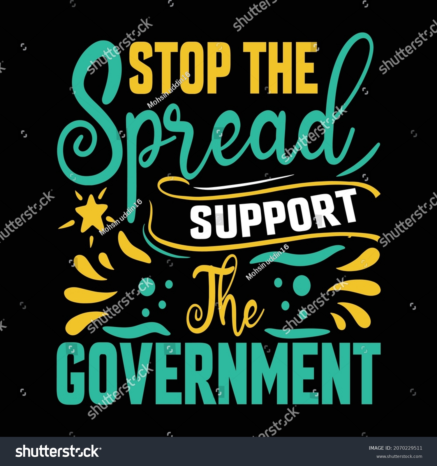 Stop Spread Support Government Vector Stock Vector (Royalty Free ...