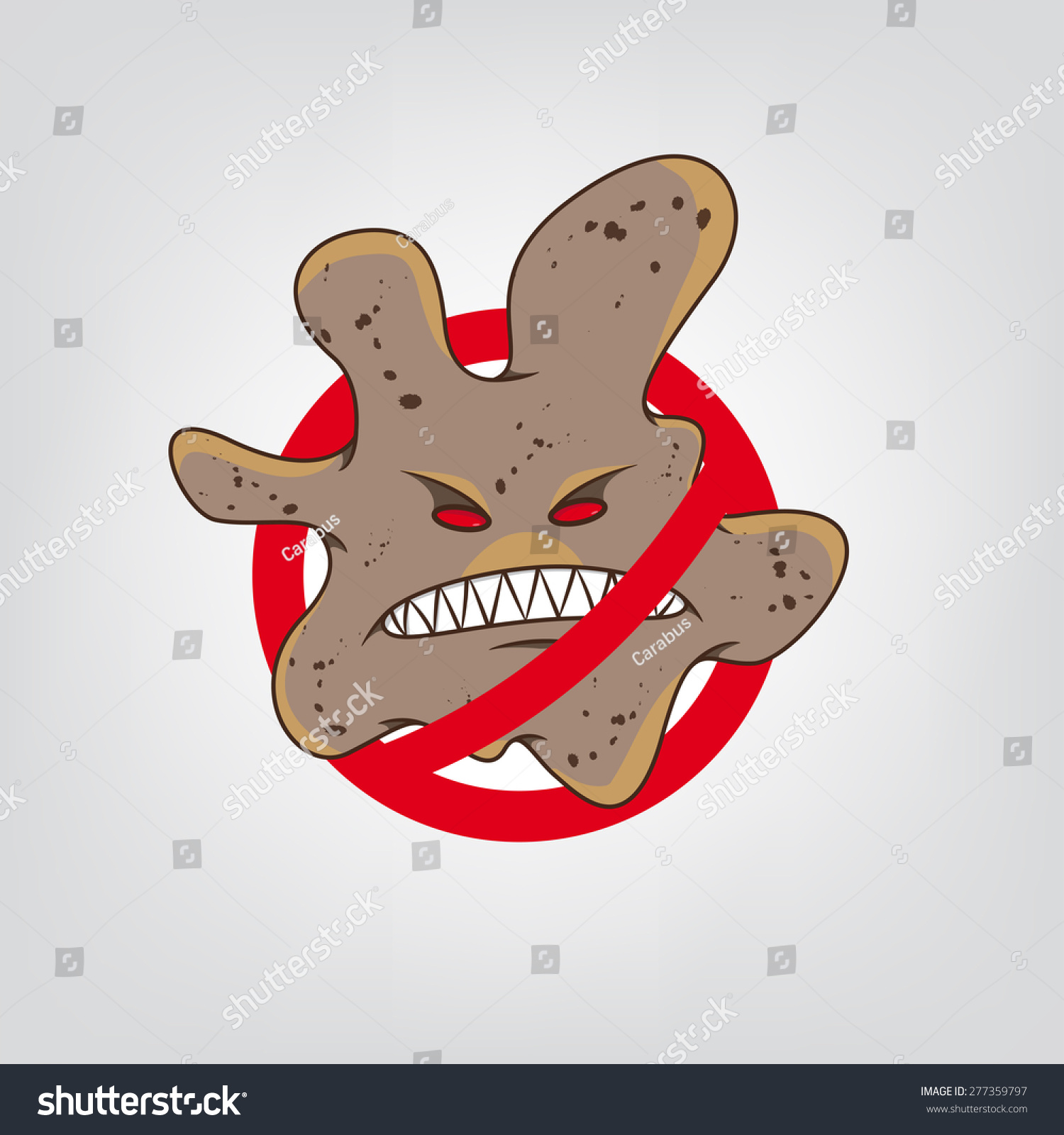 Stop Virus Vector Illustration Stock Vector (Royalty Free) 277359797 ...