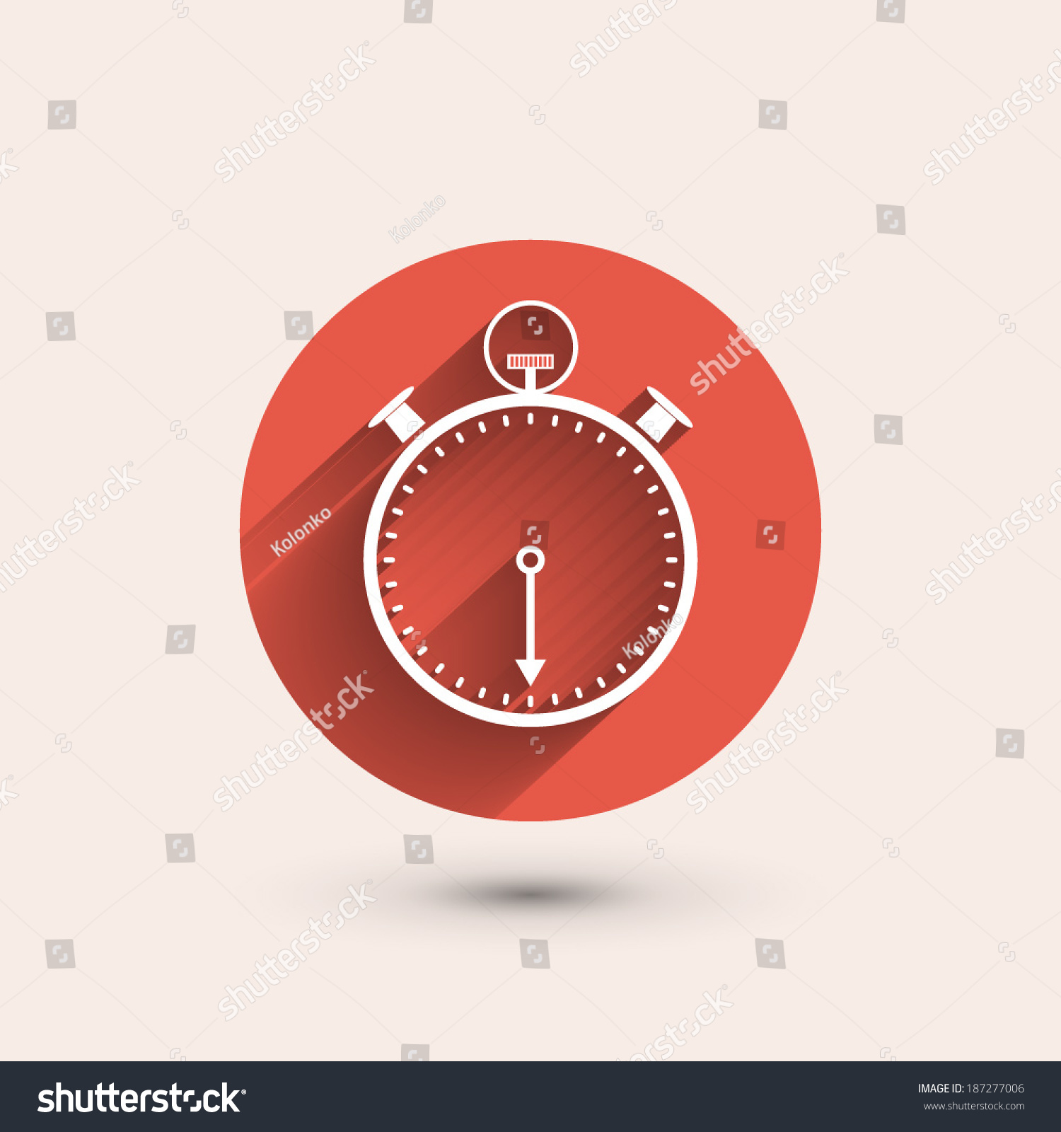 Stopwatch Minimal Icon Stock Vector (Royalty Free) 187277006 | Shutterstock