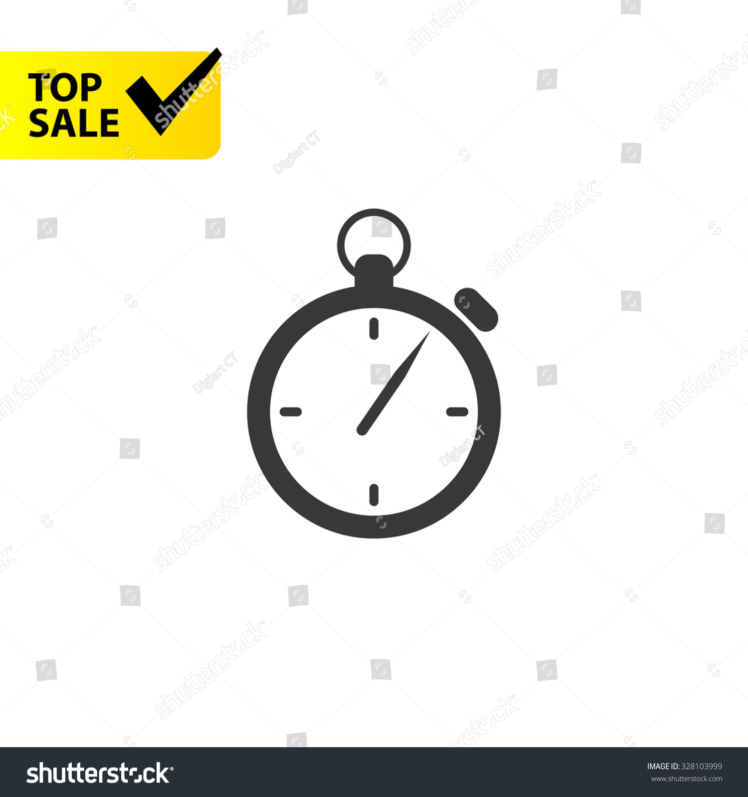 Stopwatch Minimal Vector Icon Stock Vector (Royalty Free) 328103999 ...