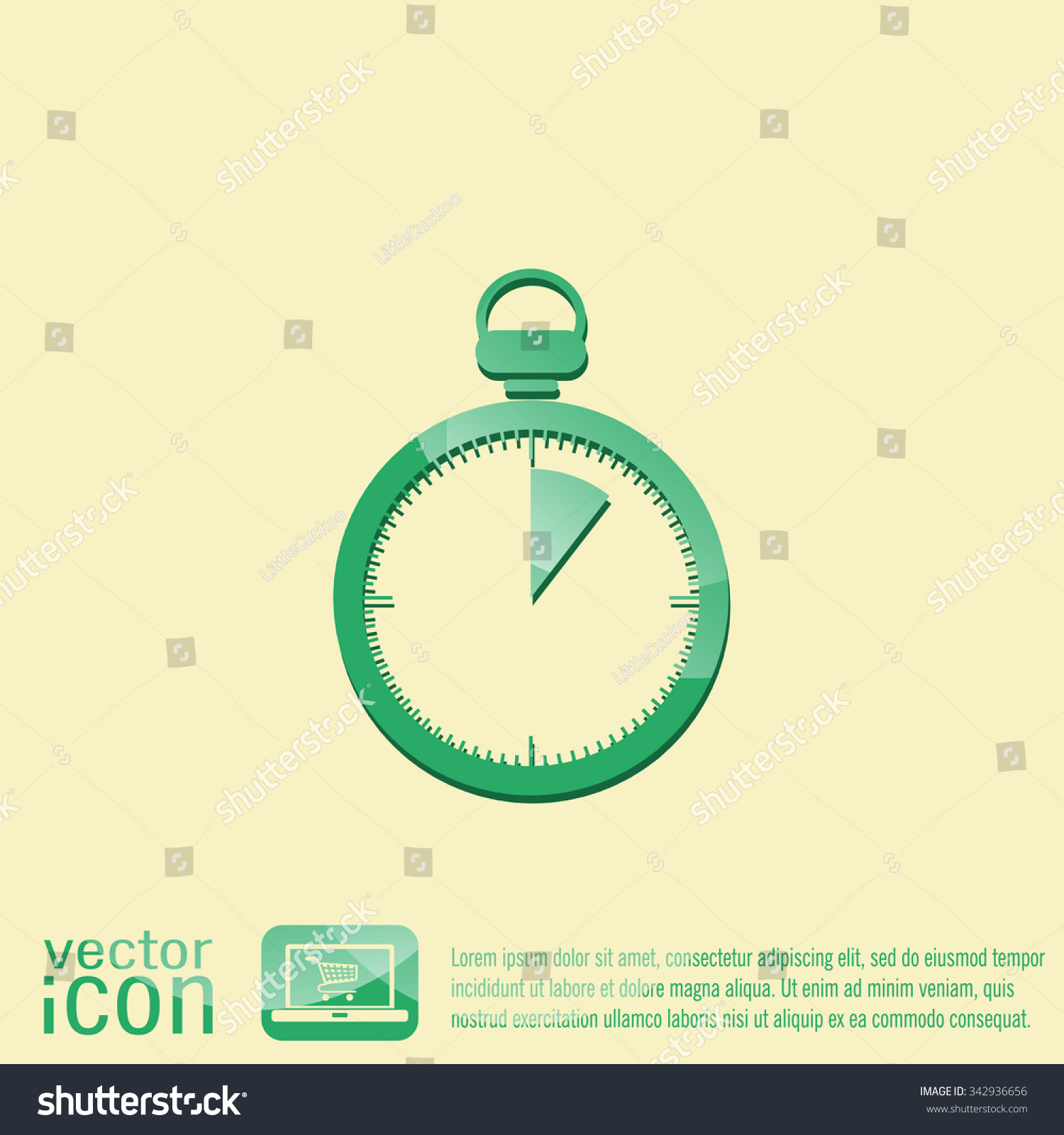 Stopwatch Sign Stock Vector (Royalty Free) 342936656 | Shutterstock