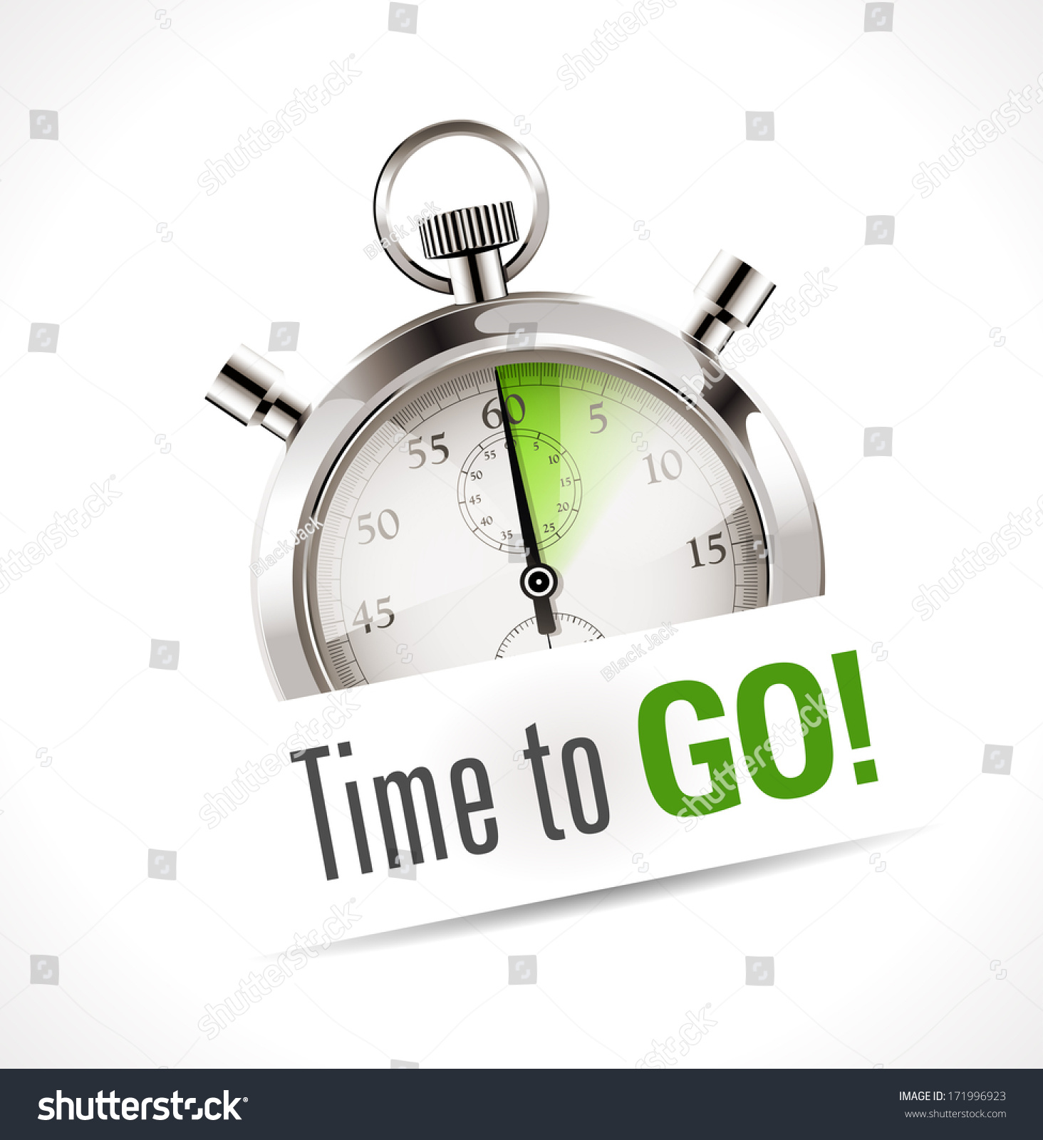 Stopwatch Time Go Stock Vector (Royalty Free) 171996923 | Shutterstock