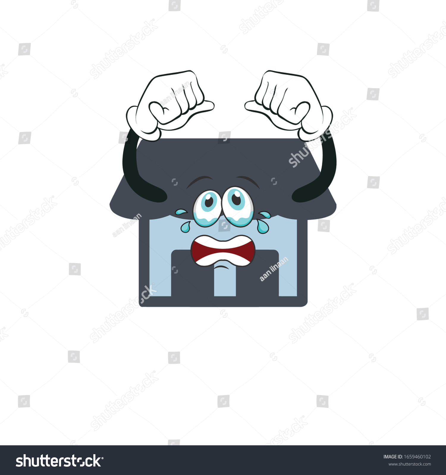 Store Cartoon Character Design Expression Stock Vector (Royalty Free ...