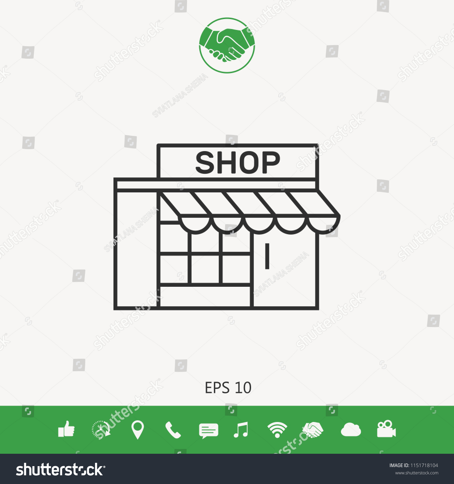 Store Icon Symbol Stock Vector (Royalty Free) 1151718104 | Shutterstock