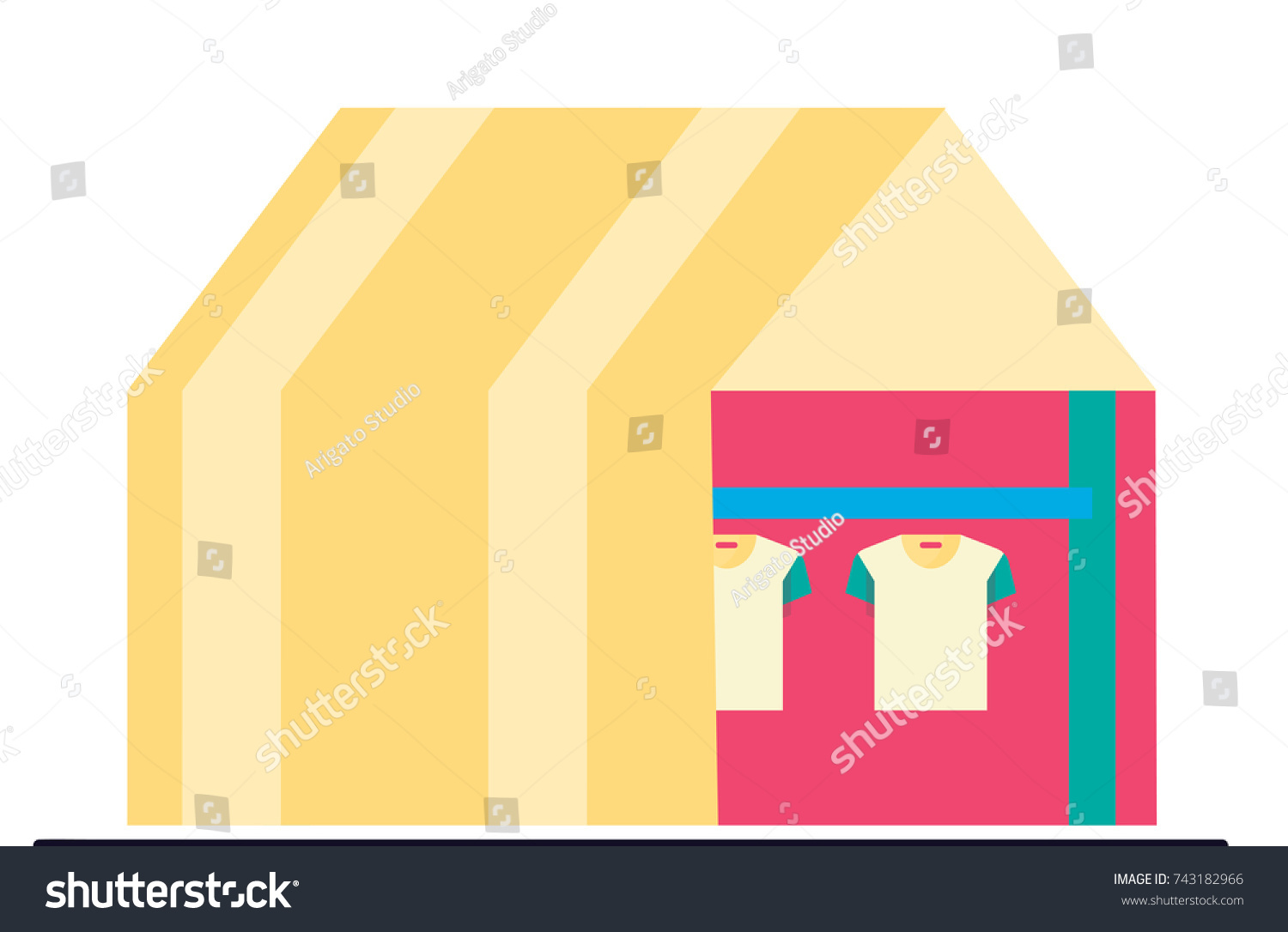 Store Isolated Vector Illustration Stock Vector (Royalty Free) 743182966
