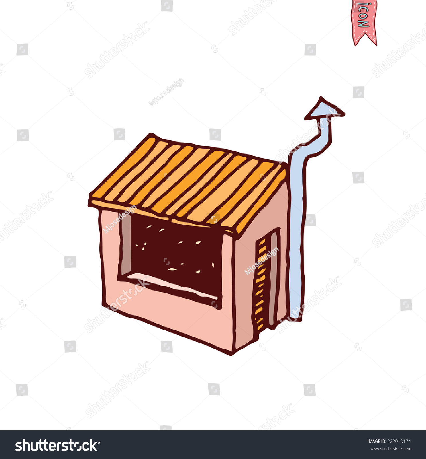 Store Paper Icon Vector Illustration Stock Vector (Royalty Free ...