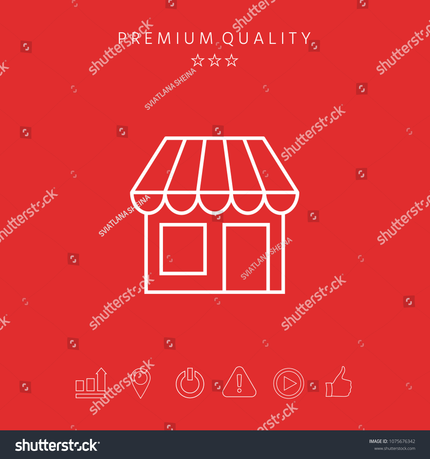 Store Symbol Icon Stock Vector (Royalty Free) 1075676342 | Shutterstock