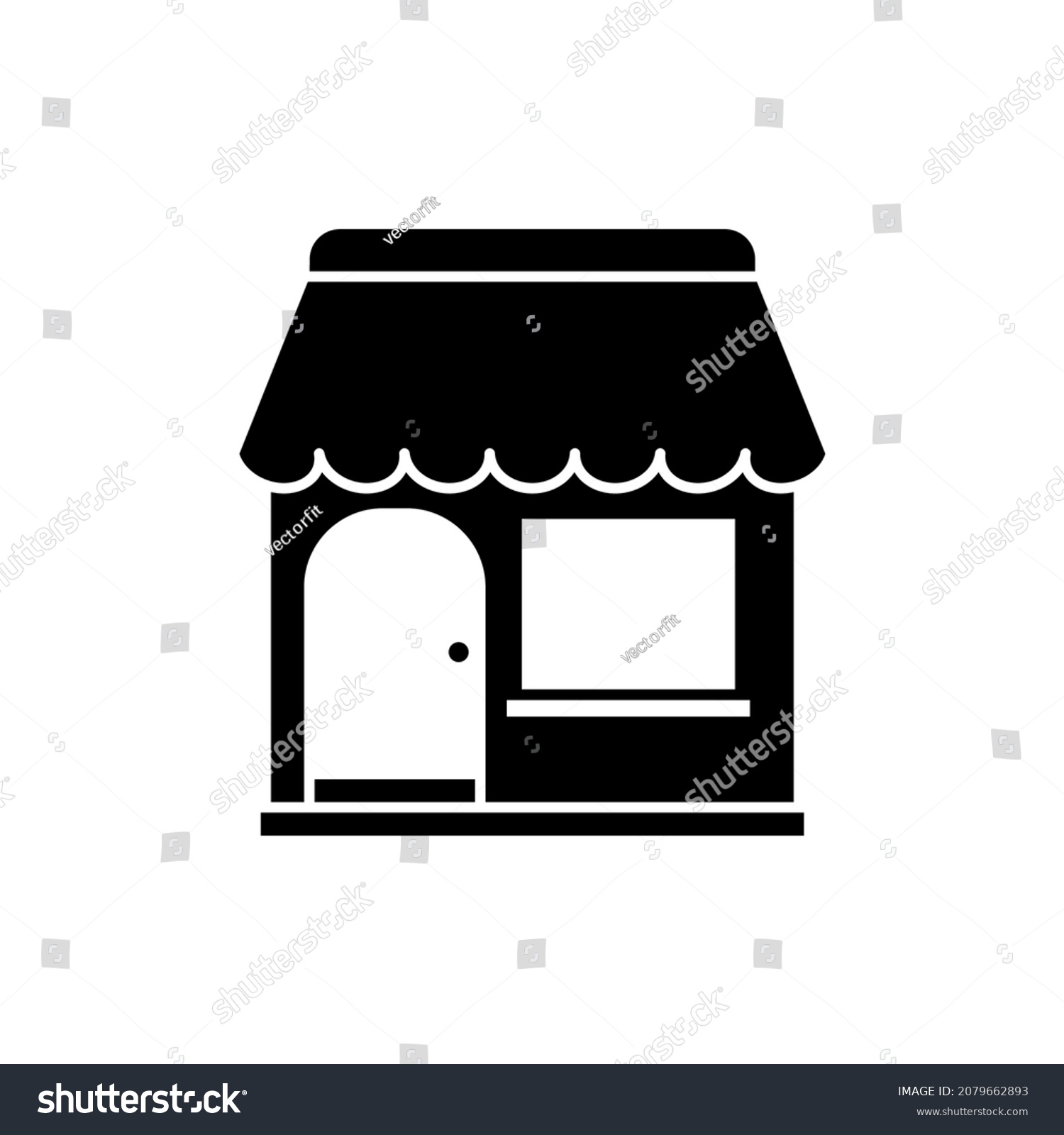 Storefront Icon Design Template Vector Isolated Stock Vector (Royalty ...