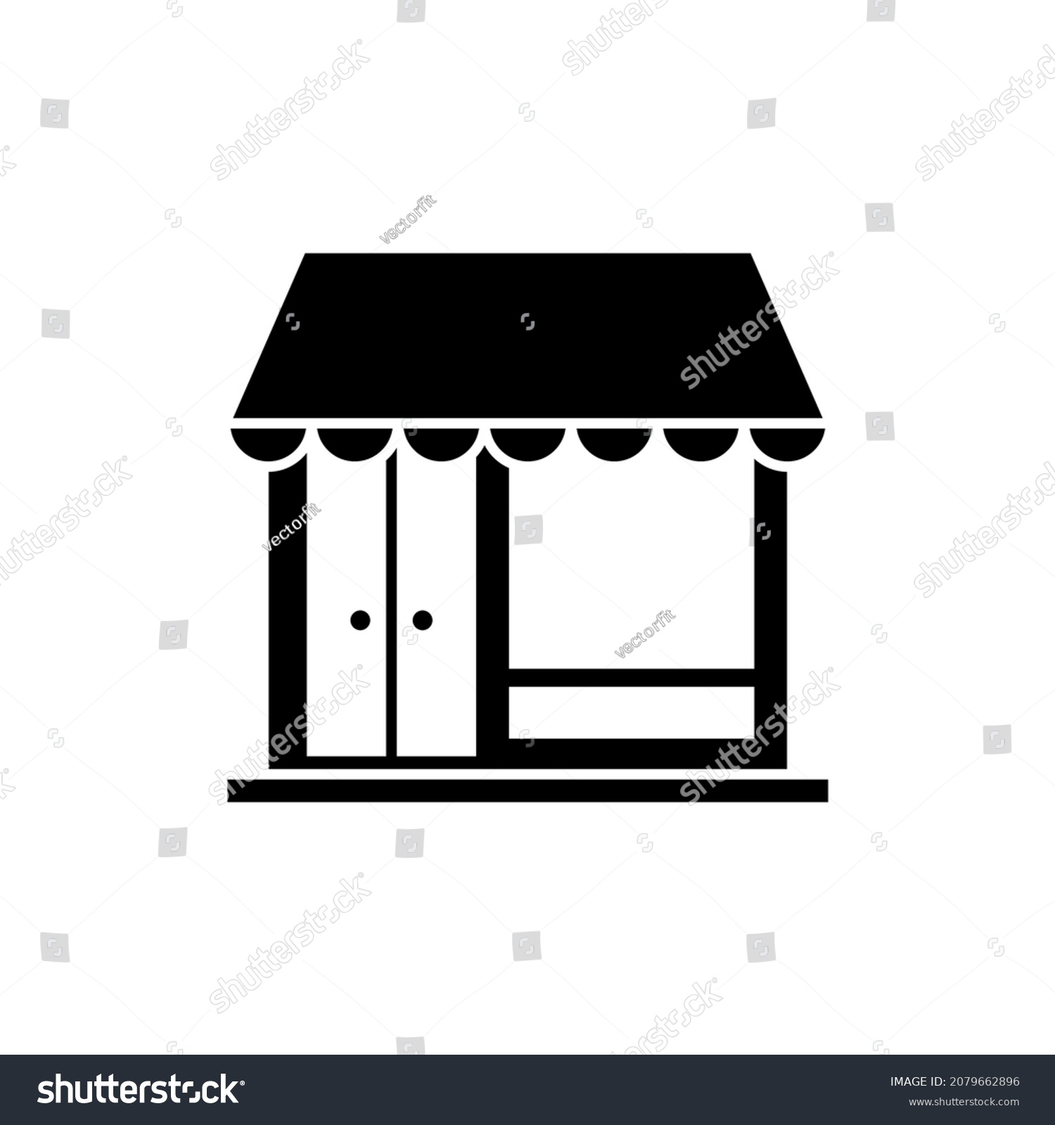 Storefront Icon Design Template Vector Isolated Stock Vector (Royalty ...