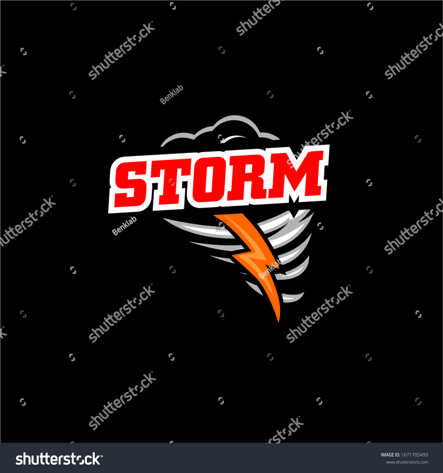 Storm Logo Vector Template Stock Image Stock Vector (Royalty Free ...