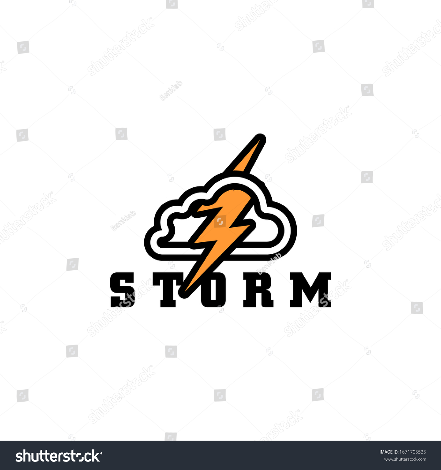 Storm Logo Vector Template Stock Image Stock Vector (Royalty Free ...