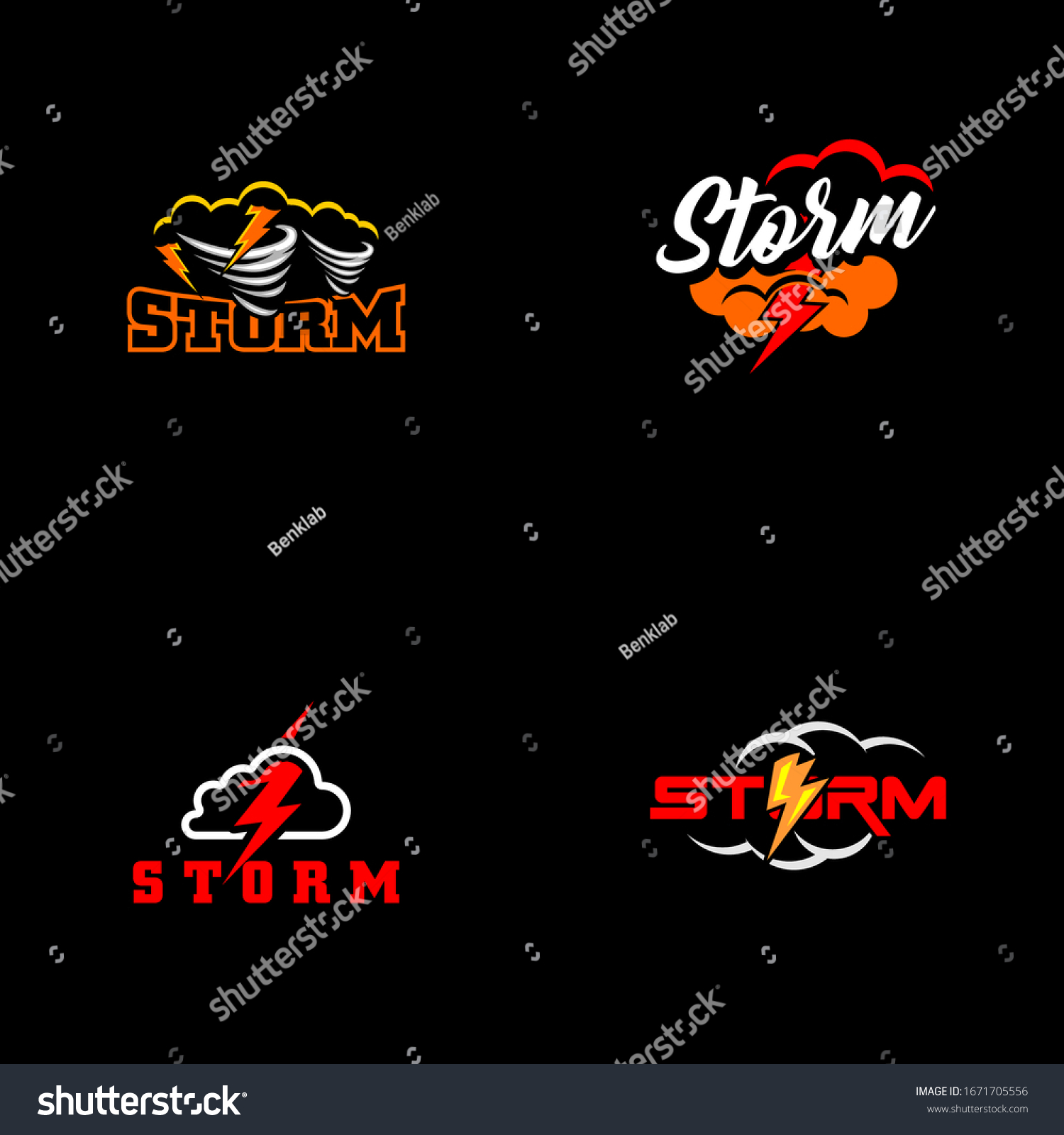 Storm Logo Vector Template Stock Image Stock Vector (Royalty Free ...