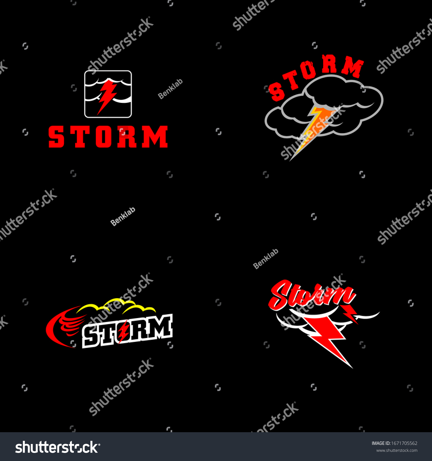 Storm Logo Vector Template Stock Image Stock Vector (Royalty Free ...
