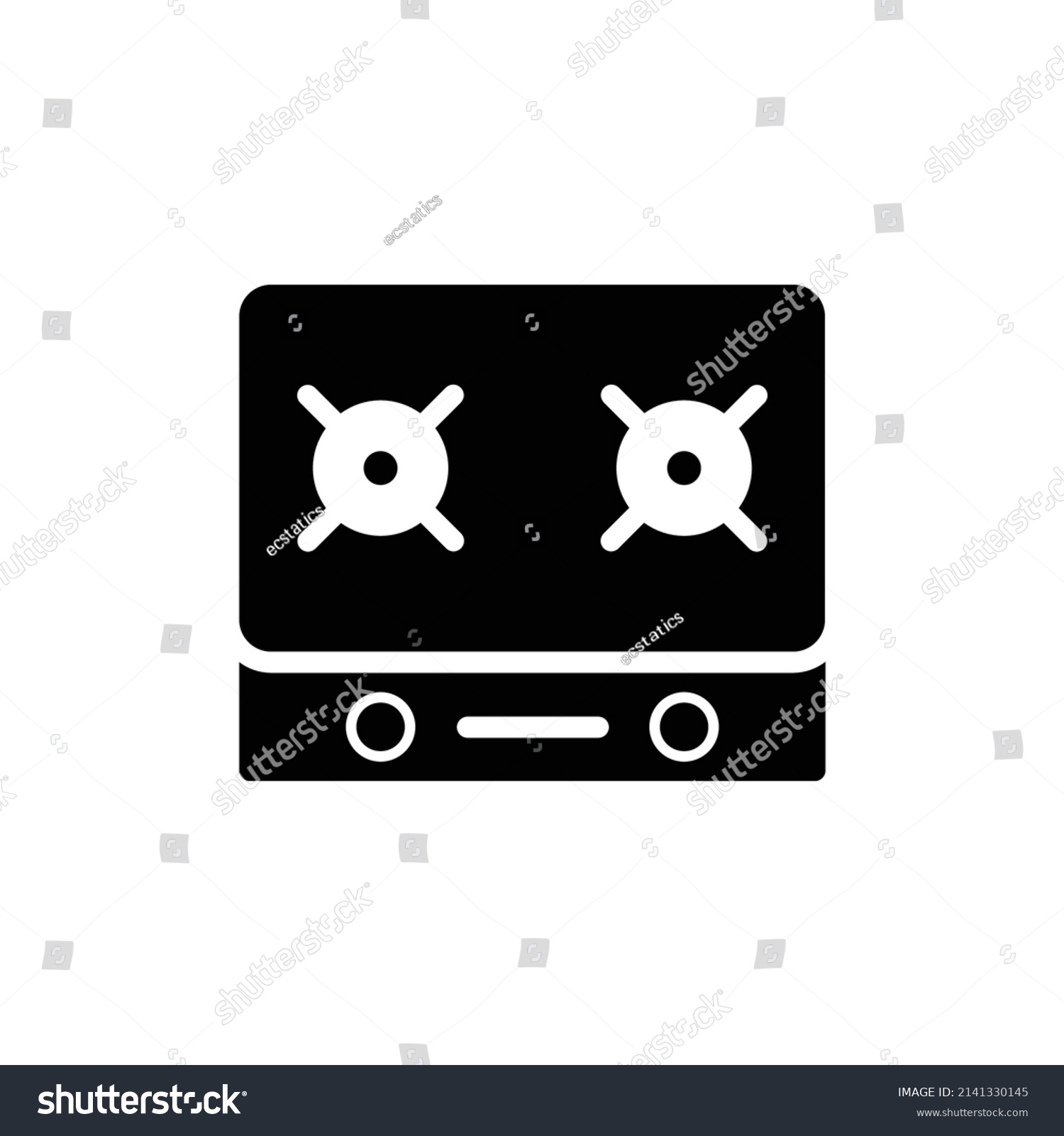 Stove Icon New Vector Simple Stock Vector (Royalty Free) 2141330145 ...