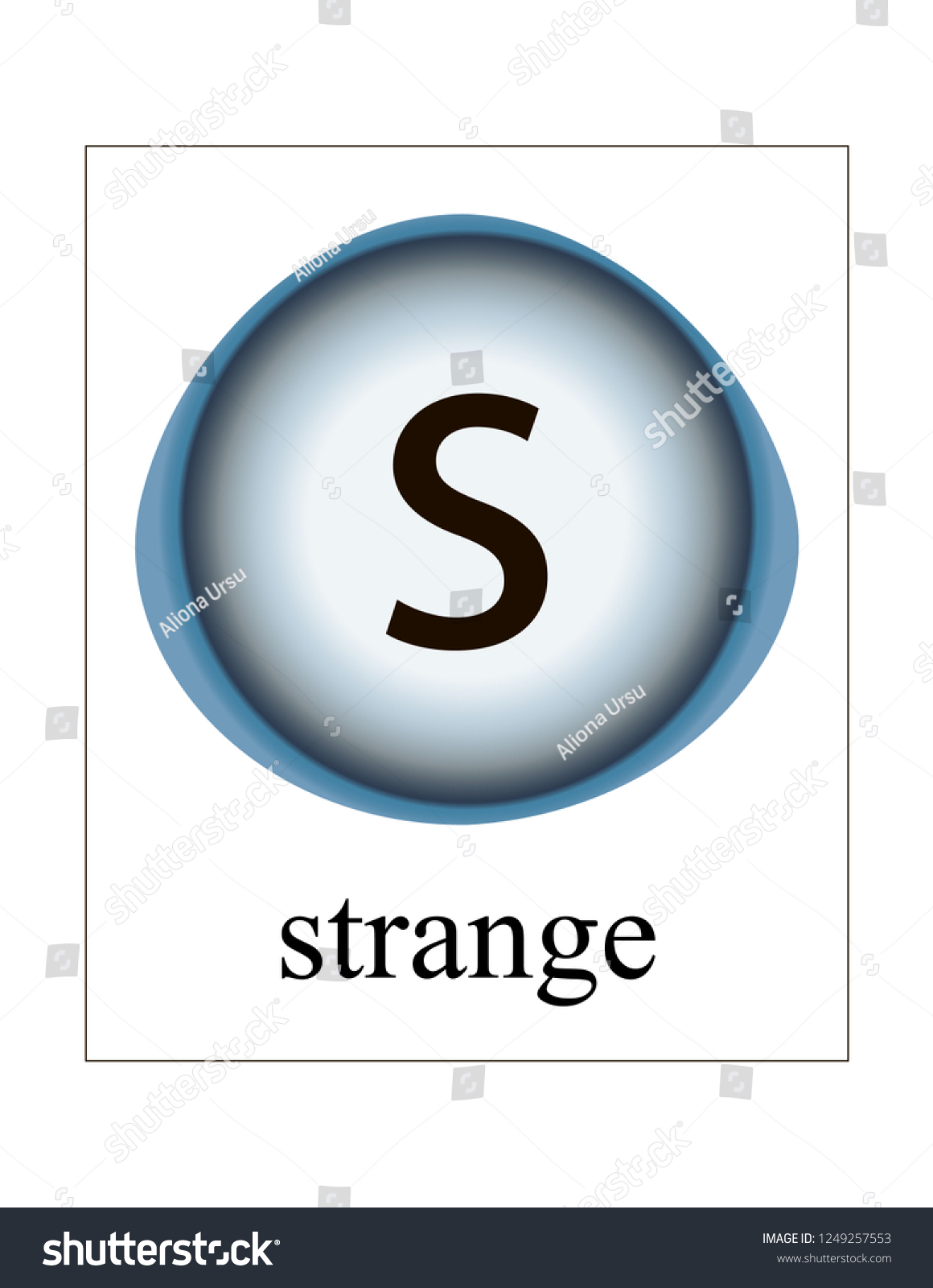 Strange Quark Vector Illustration Quantum Mechanics: เวกเตอร์สต็อก ...