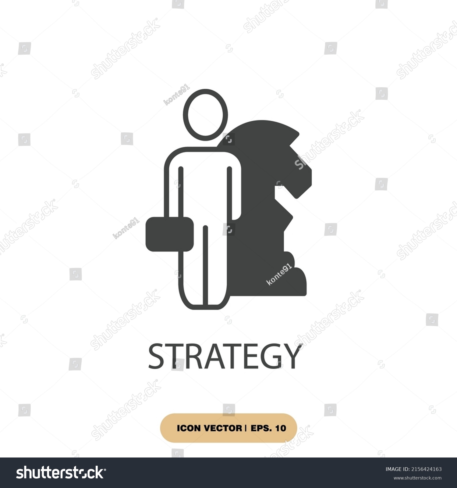 Strategy Icons Symbol Vector Elements Infographic Stock Vector (Royalty ...