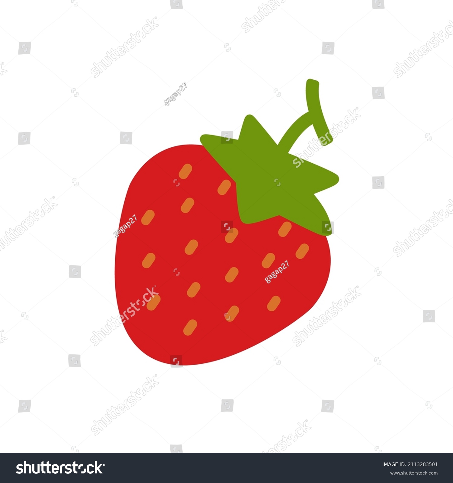 Strawberry Icons Symbol Vector Elements Infographic Stock Vector ...