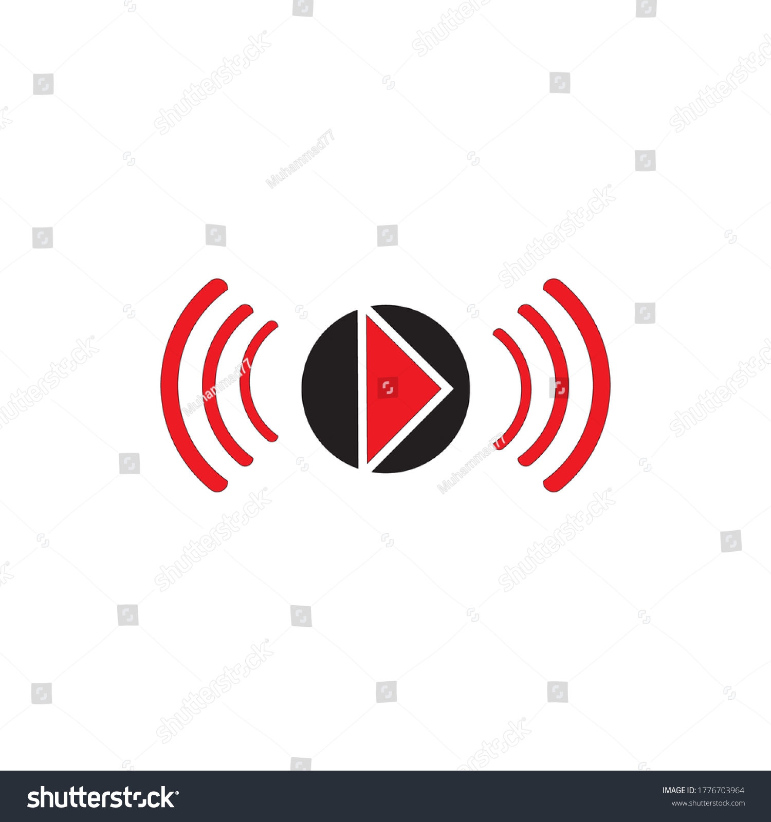 Streaming Logo Design Ilustraion Vector Icon Stock Vector (Royalty Free ...