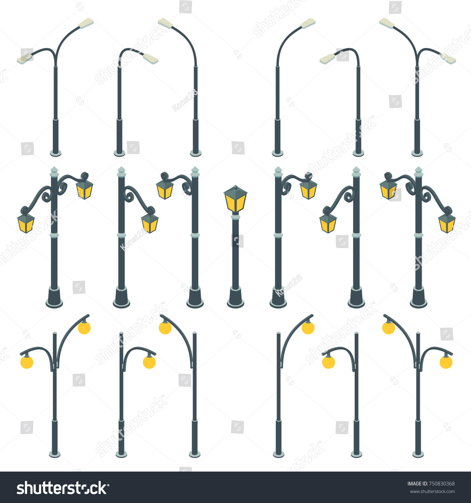 3,023 3d isometric street light Images, Stock Photos & Vectors ...