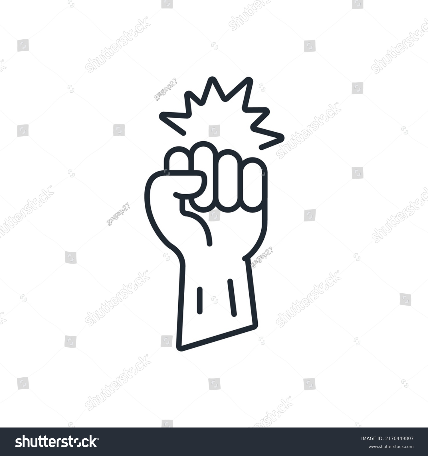 Strength Icons Symbol Vector Elements Infographic Stock Vector (Royalty ...