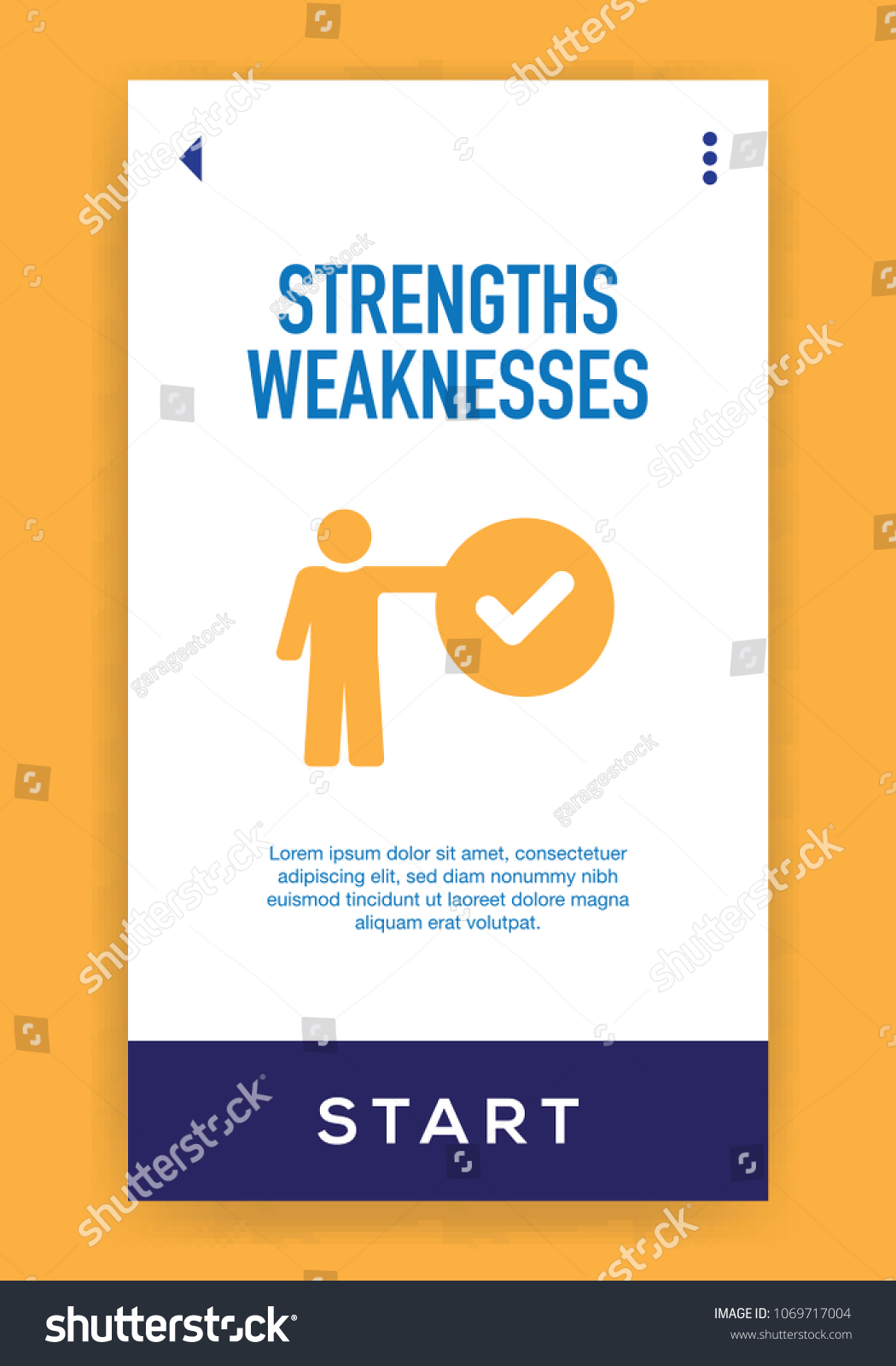 Strengths Weaknesses Icon Stock Vector (Royalty Free) 1069717004 ...