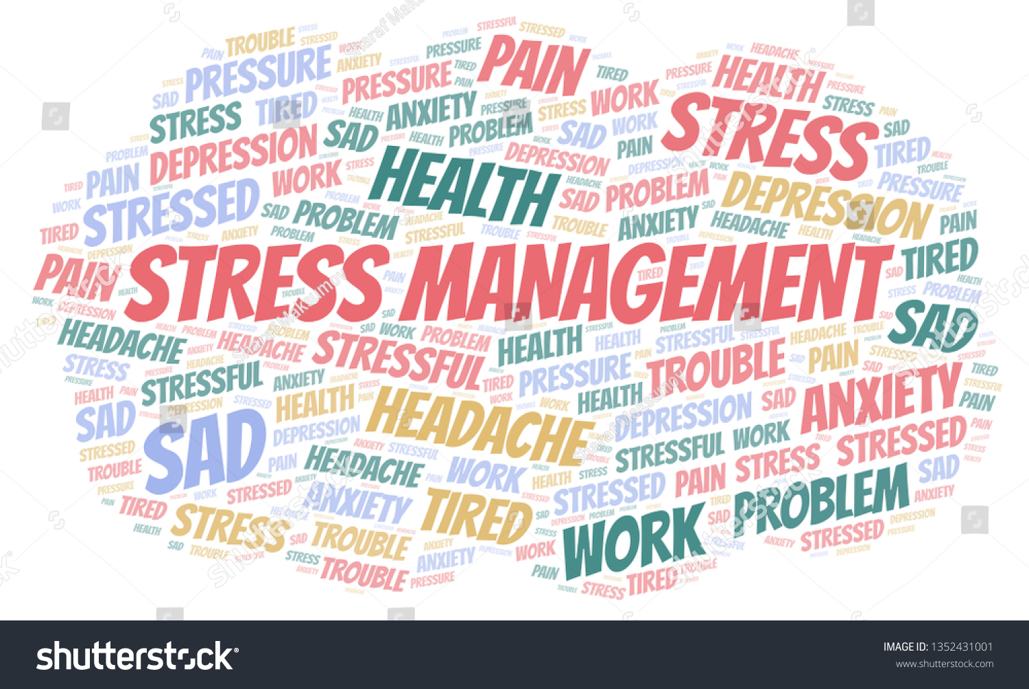 Stress Management Word Cloud Stock Vector (Royalty Free) 1352431001 ... Stress Management Word Cloud Stock Vector (Royalty Free) 1352431001 ...