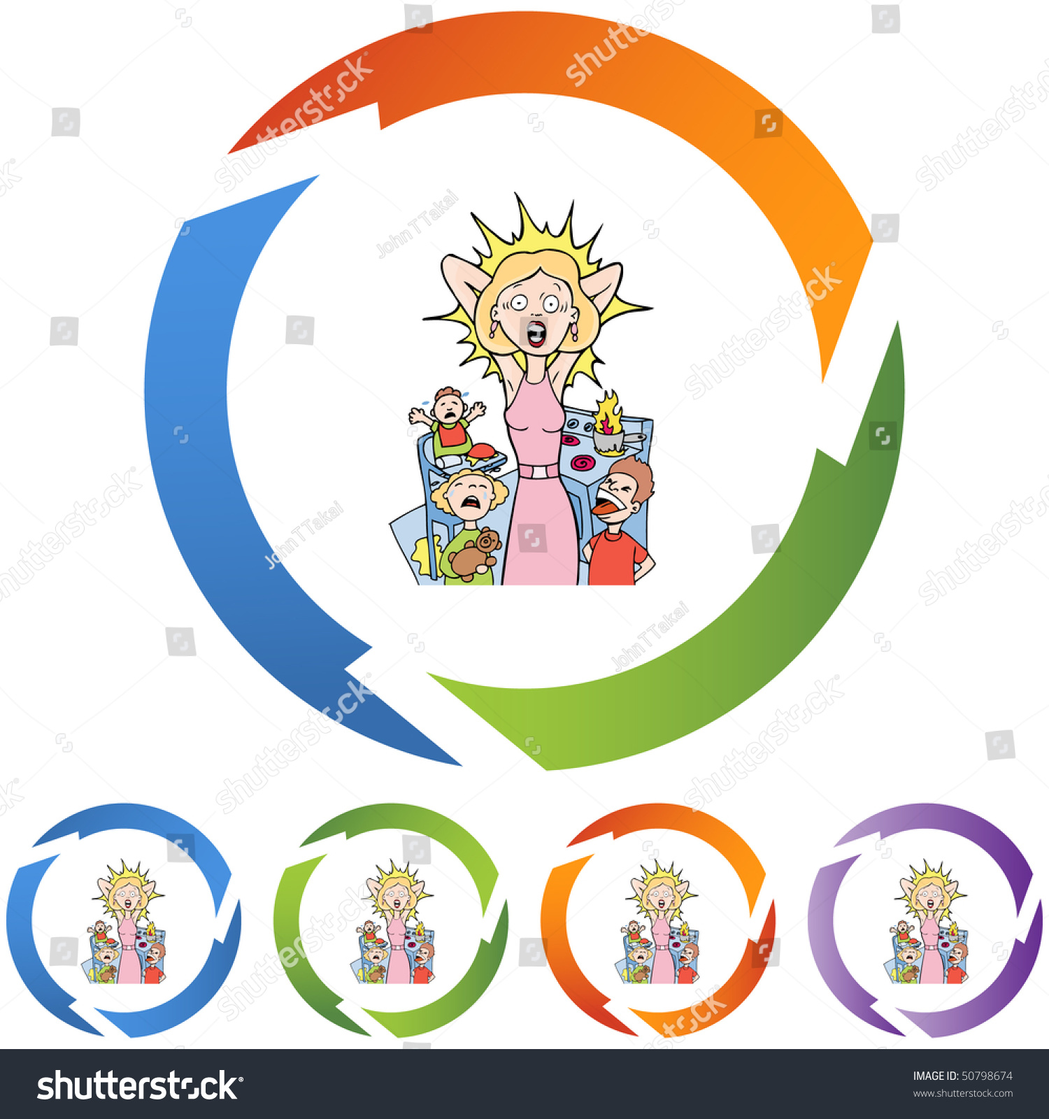 Stressed Out Stock Vector (Royalty Free) 50798674 | Shutterstock