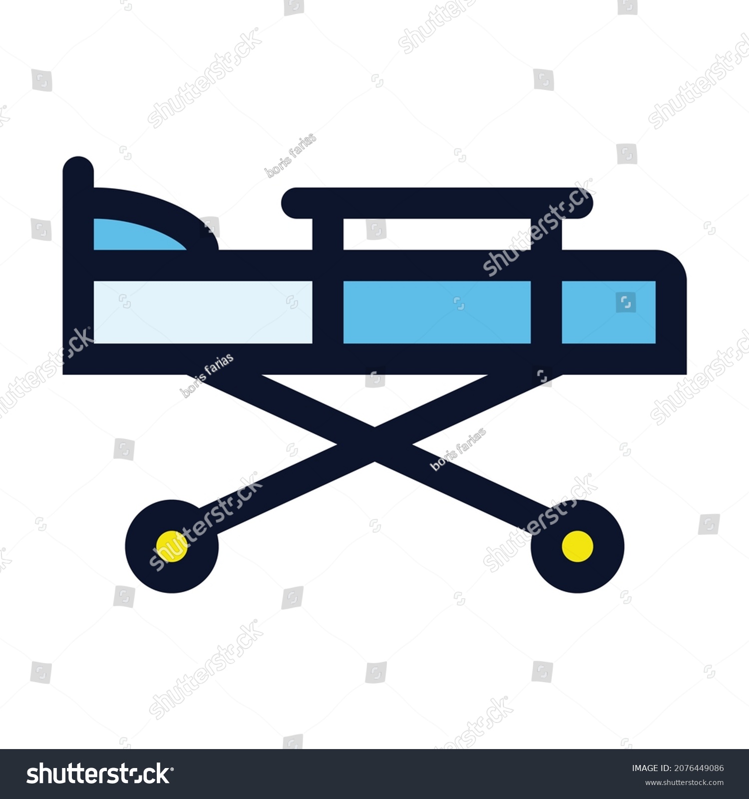 Stretcher Simple Vector Color Icon Stock Vector (Royalty Free ...
