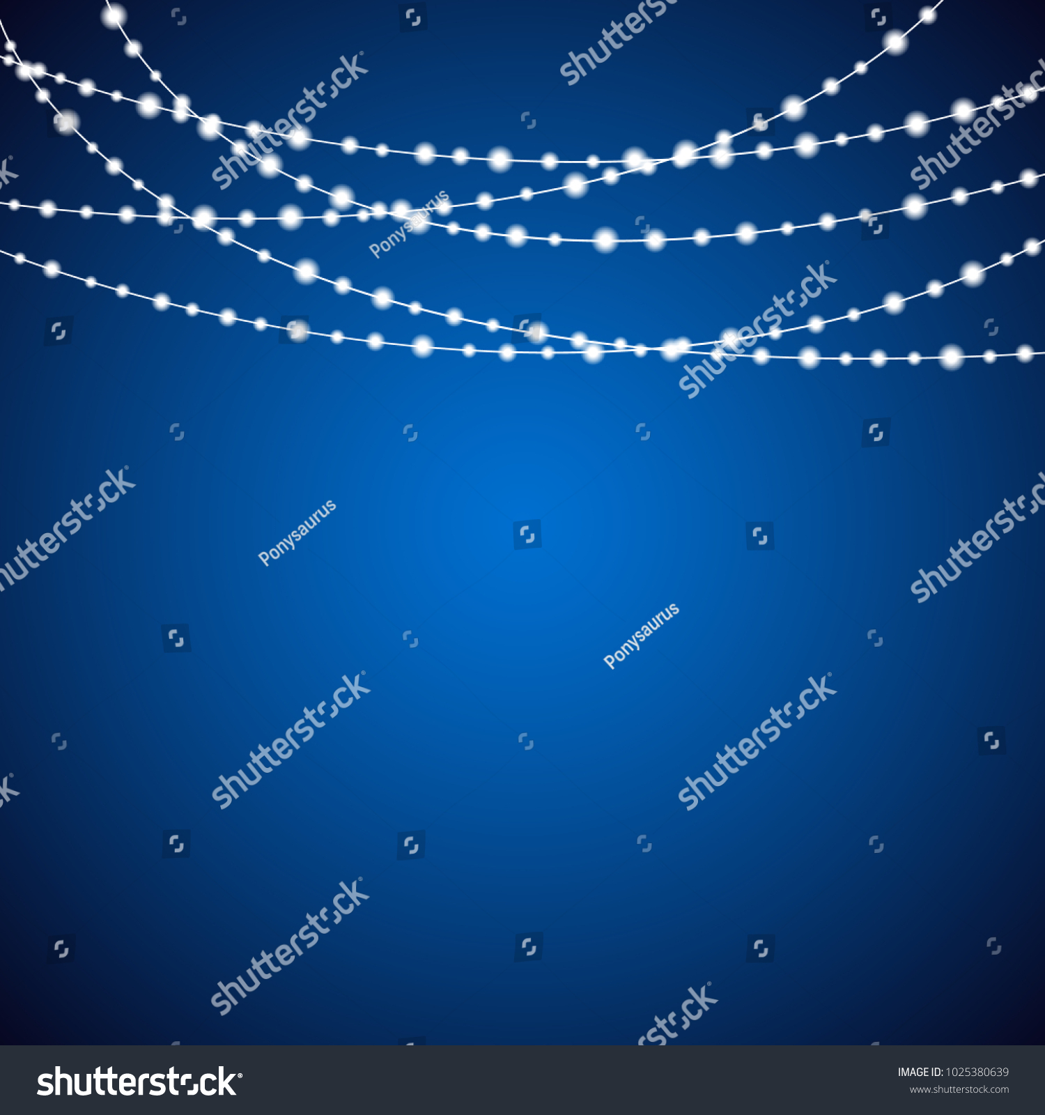String Lights Background Vector Clipart Stock Vector (Royalty Free ...
