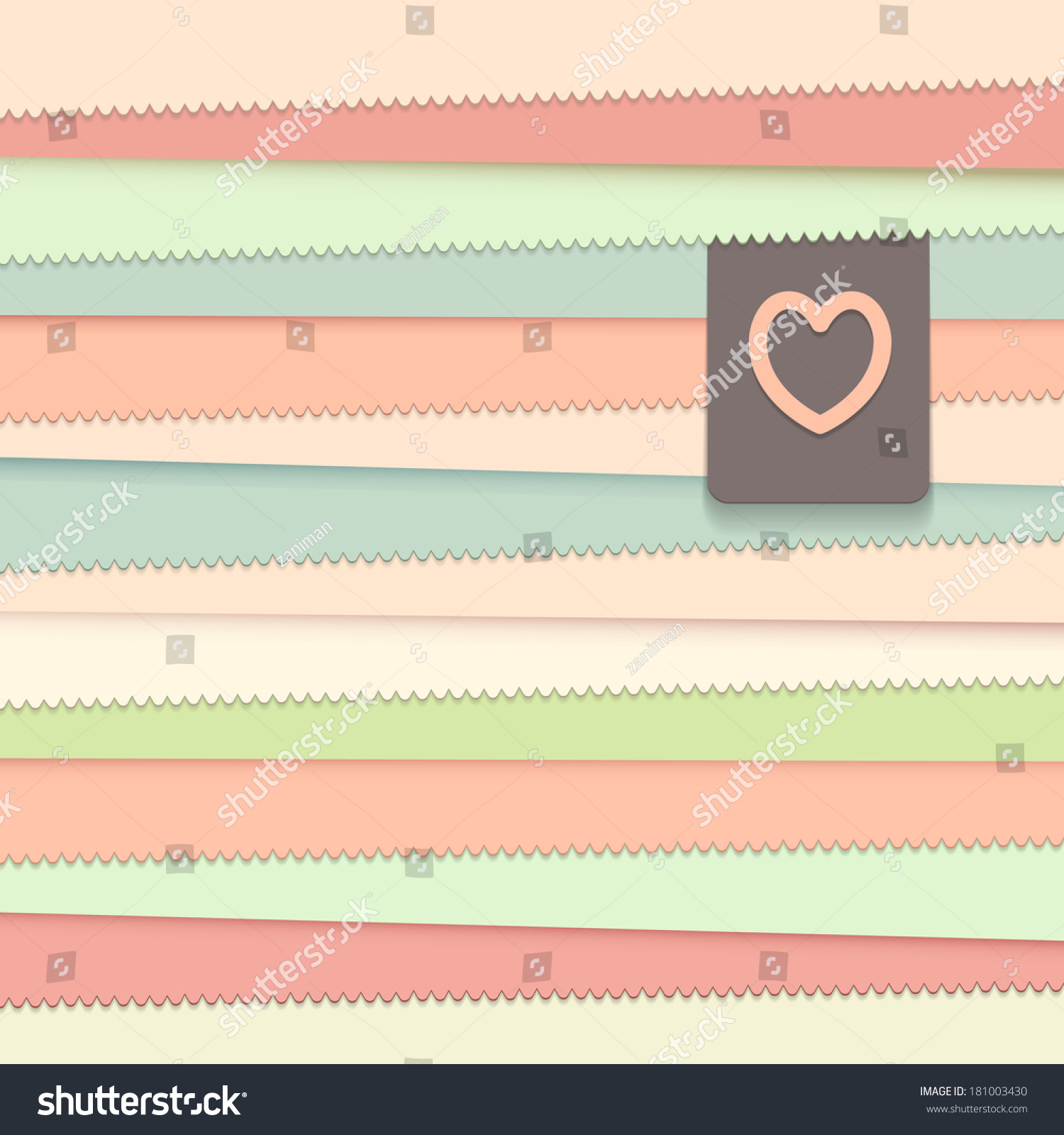Striped Background Label Vector Illustration Stock Vector (Royalty Free ...