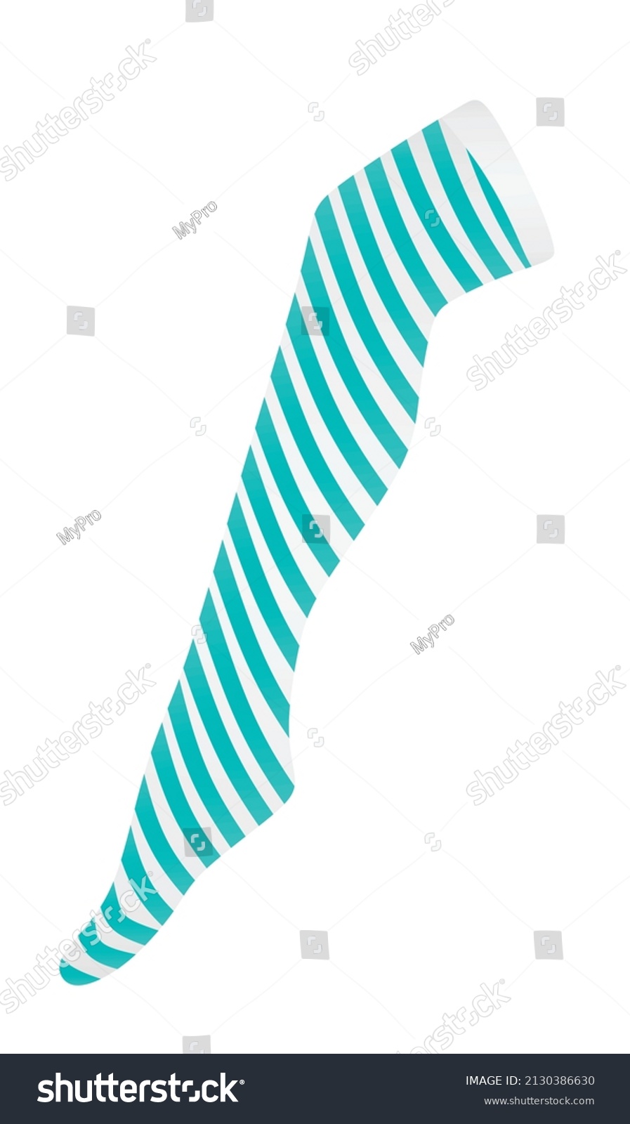 Striped Long Socks Vector Illustration Stock Vector (Royalty Free ...