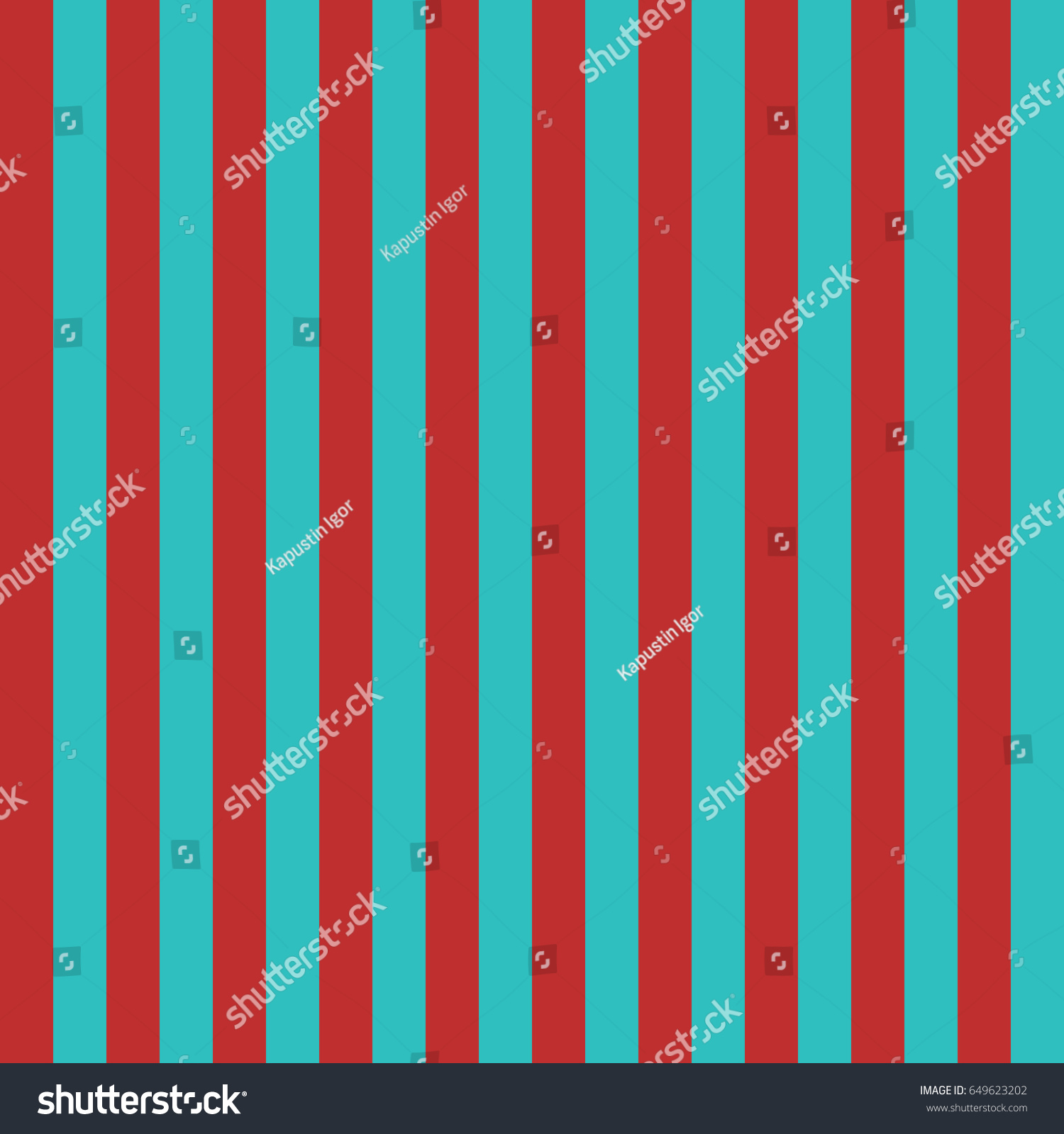 Striped Red Cyan Vector Seamless Background Stock Vector (Royalty Free ...