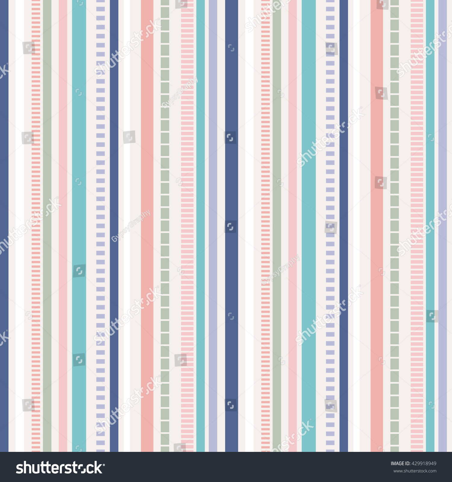 Stripes Seamless Pattern Pastel Colors Pattern Stock Vector (Royalty ...
