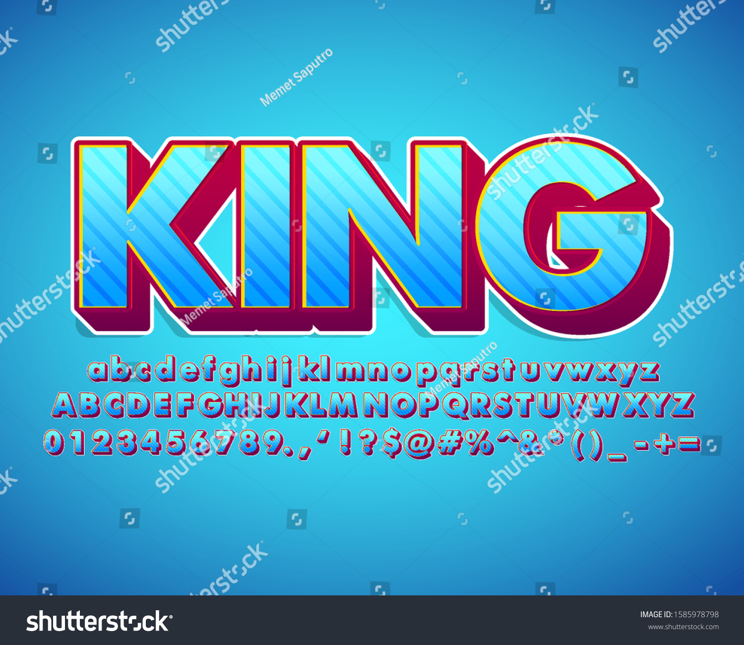 Strong Bold Text Effect Trendy Gradient Stock Vector (Royalty Free ...