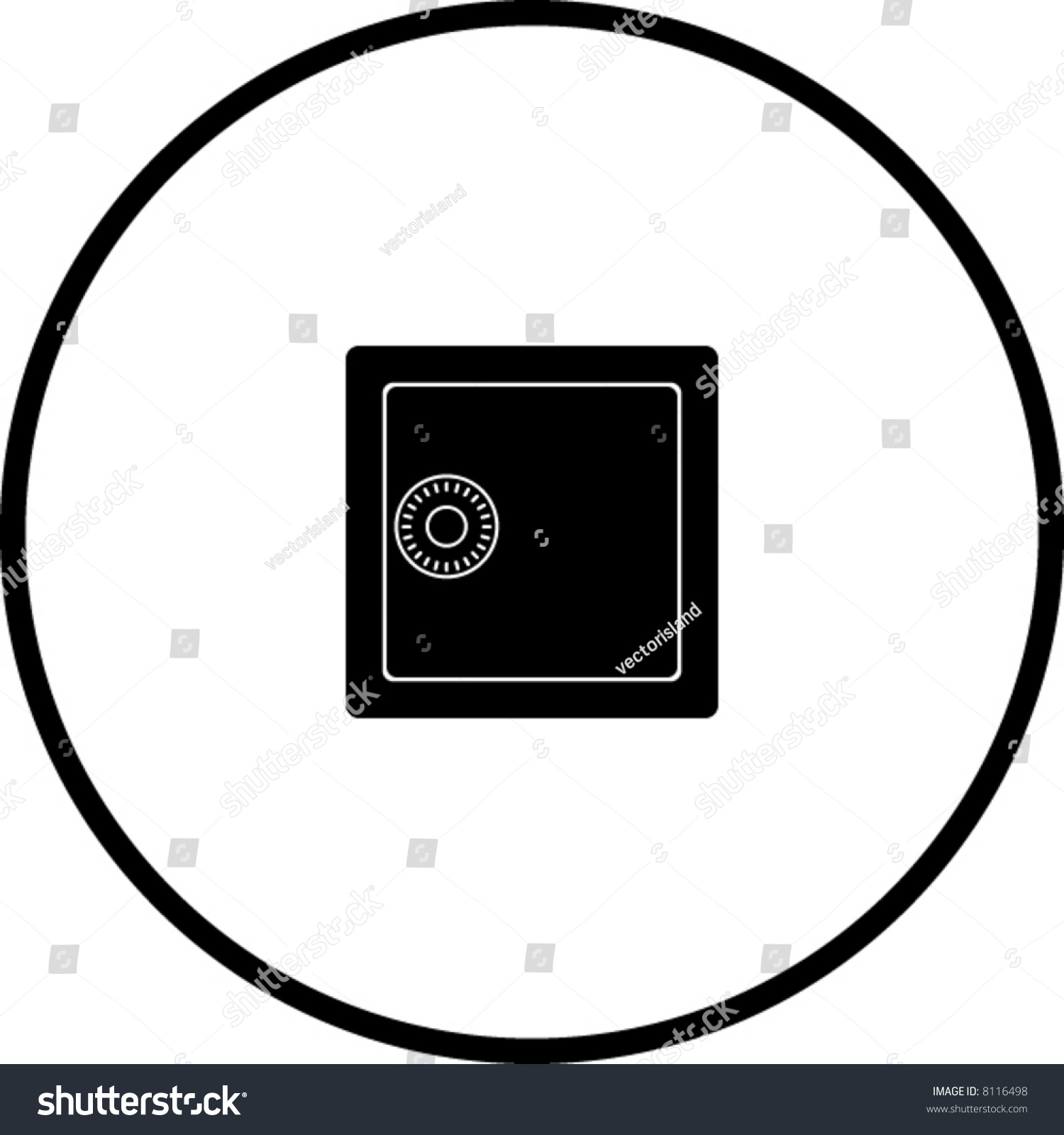 Strong Box Symbol Stock Vector (Royalty Free) 8116498 | Shutterstock