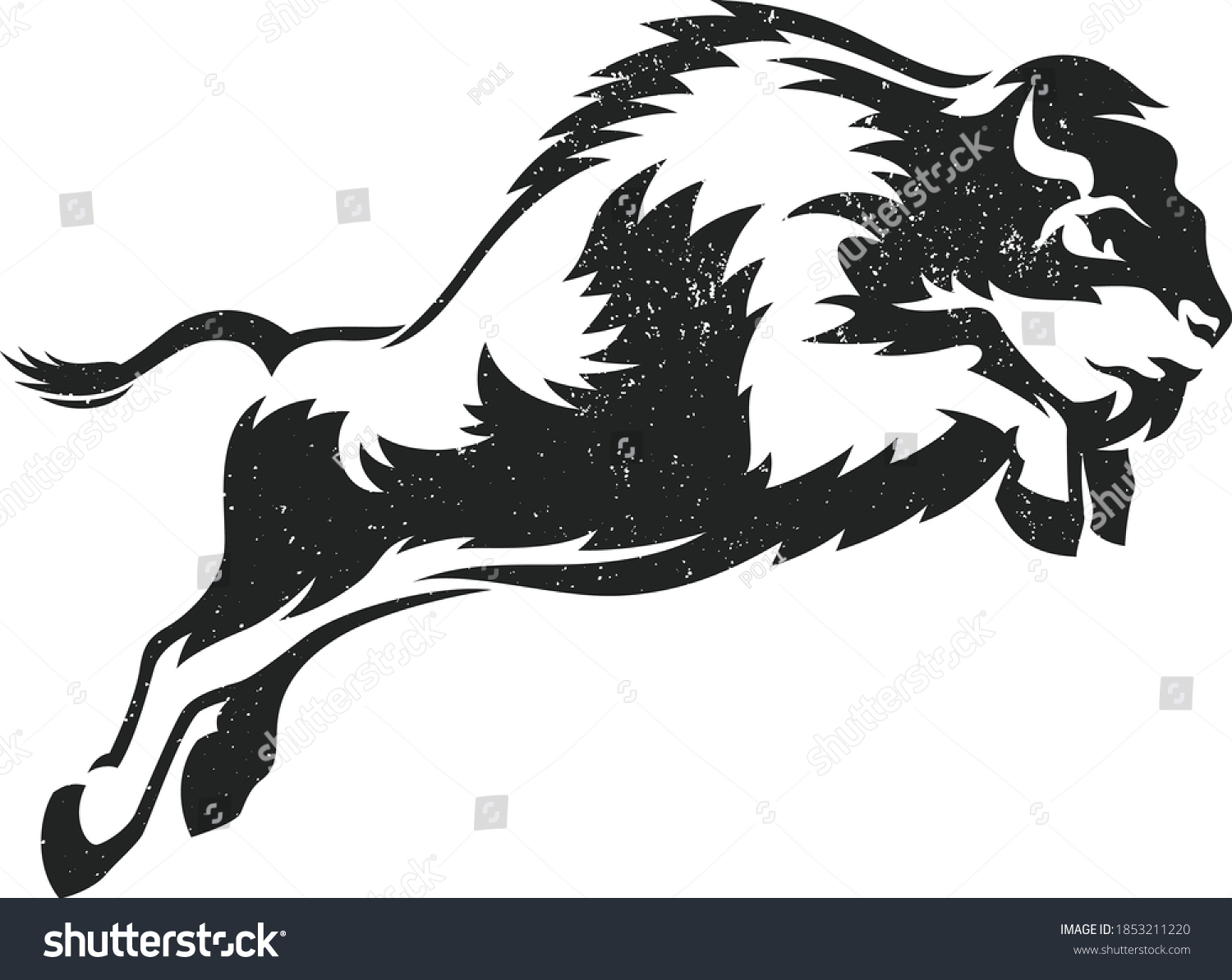 361 Bison jumping Images, Stock Photos & Vectors | Shutterstock