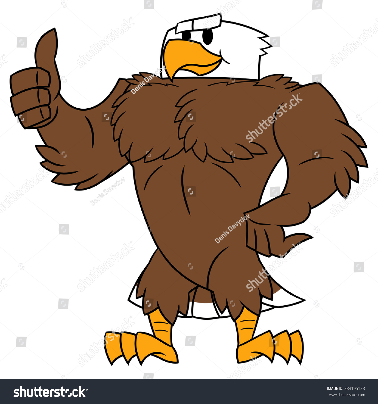 Strong Eagle Thumb Gesture Stock Vector (Royalty Free) 384195133 ...