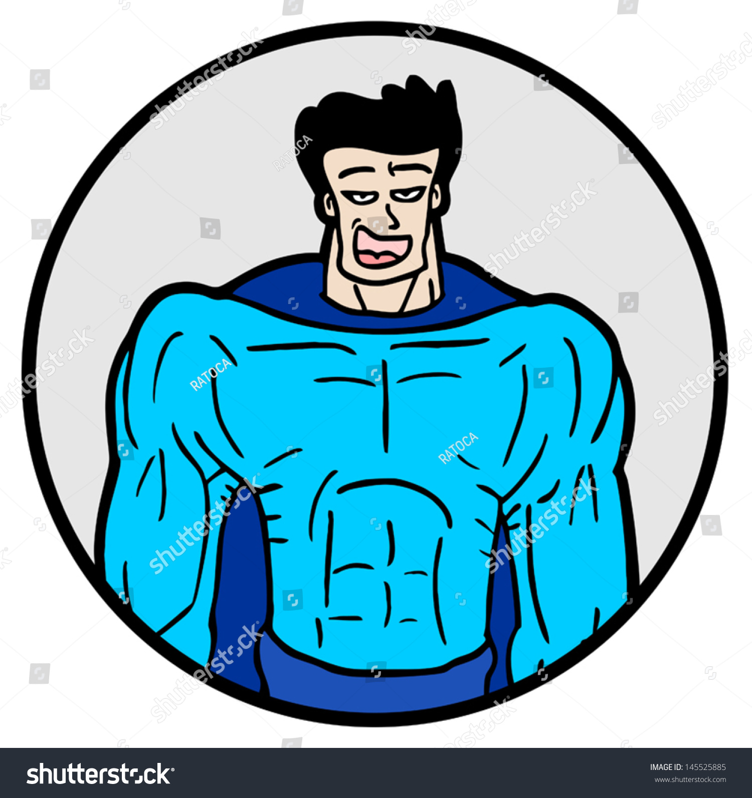 Strong Hero Sign Stock Vector (Royalty Free) 145525885
