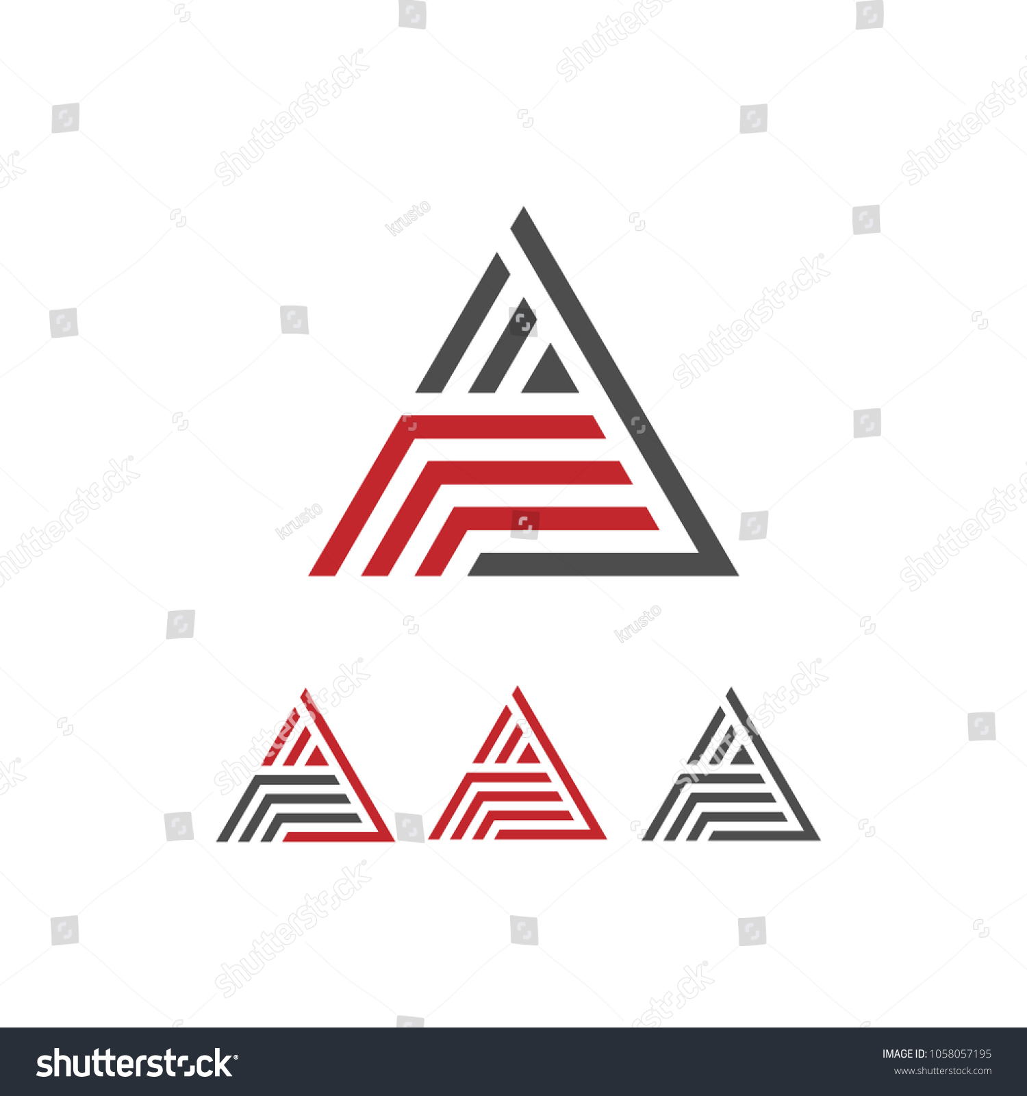 Strong Letter Logo Vector Stock Vector (Royalty Free) 1058057195