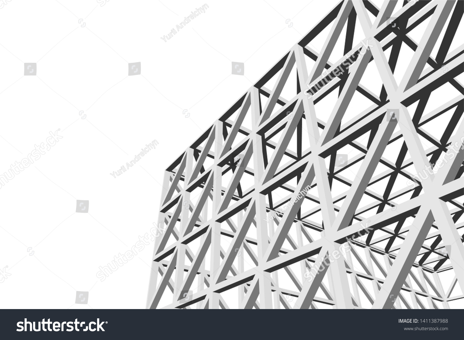 Structure Building Construction Industrial Background Stock Vector ...