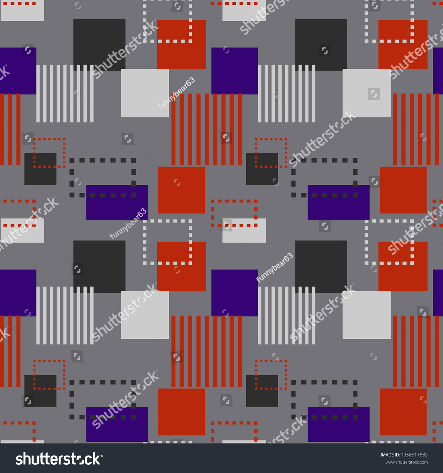 Structure Collapse Seamless Pattern Suitable Screen Stock Vector ...