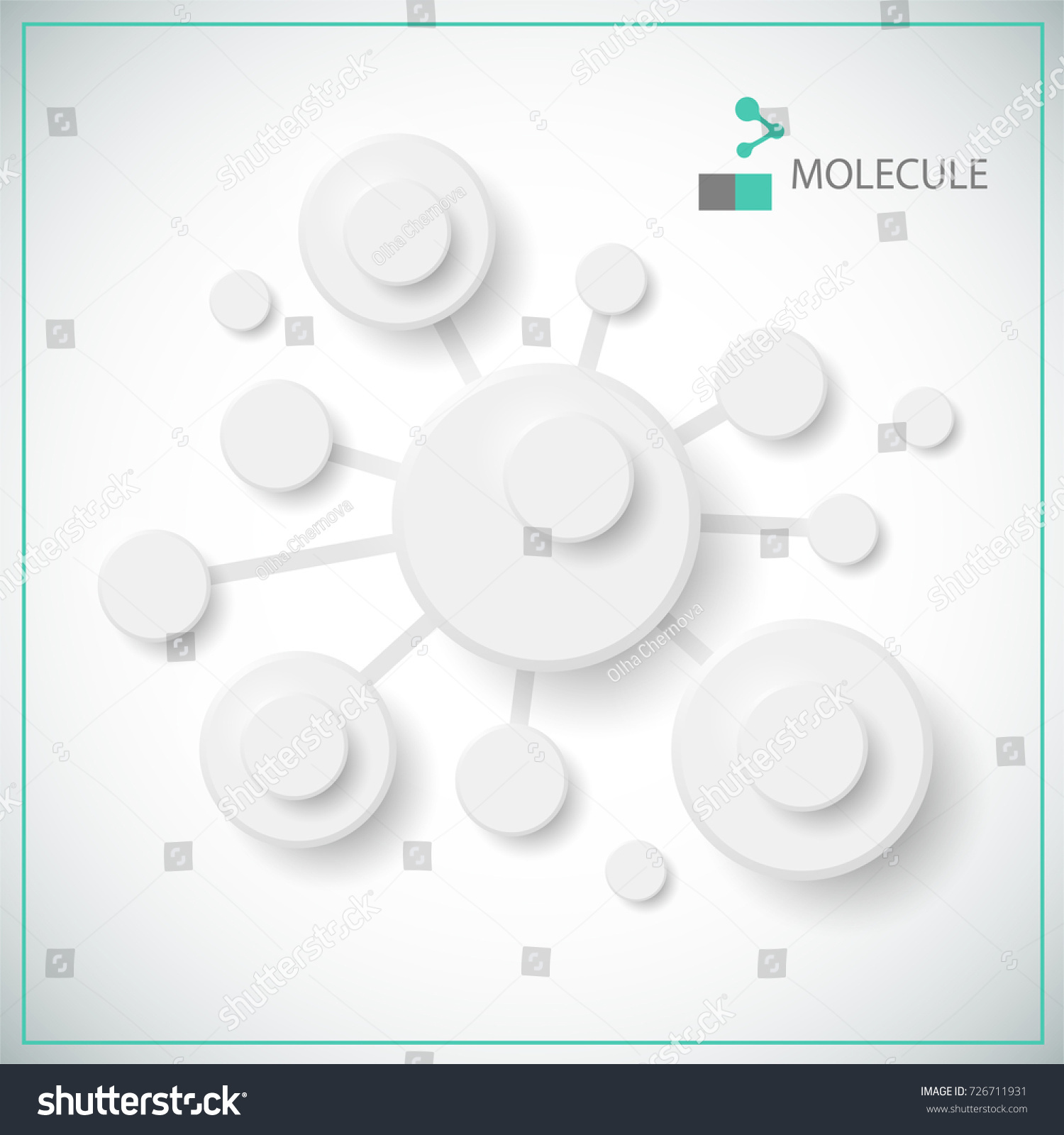 Structure Molecules Stock Vector (Royalty Free) 726711931