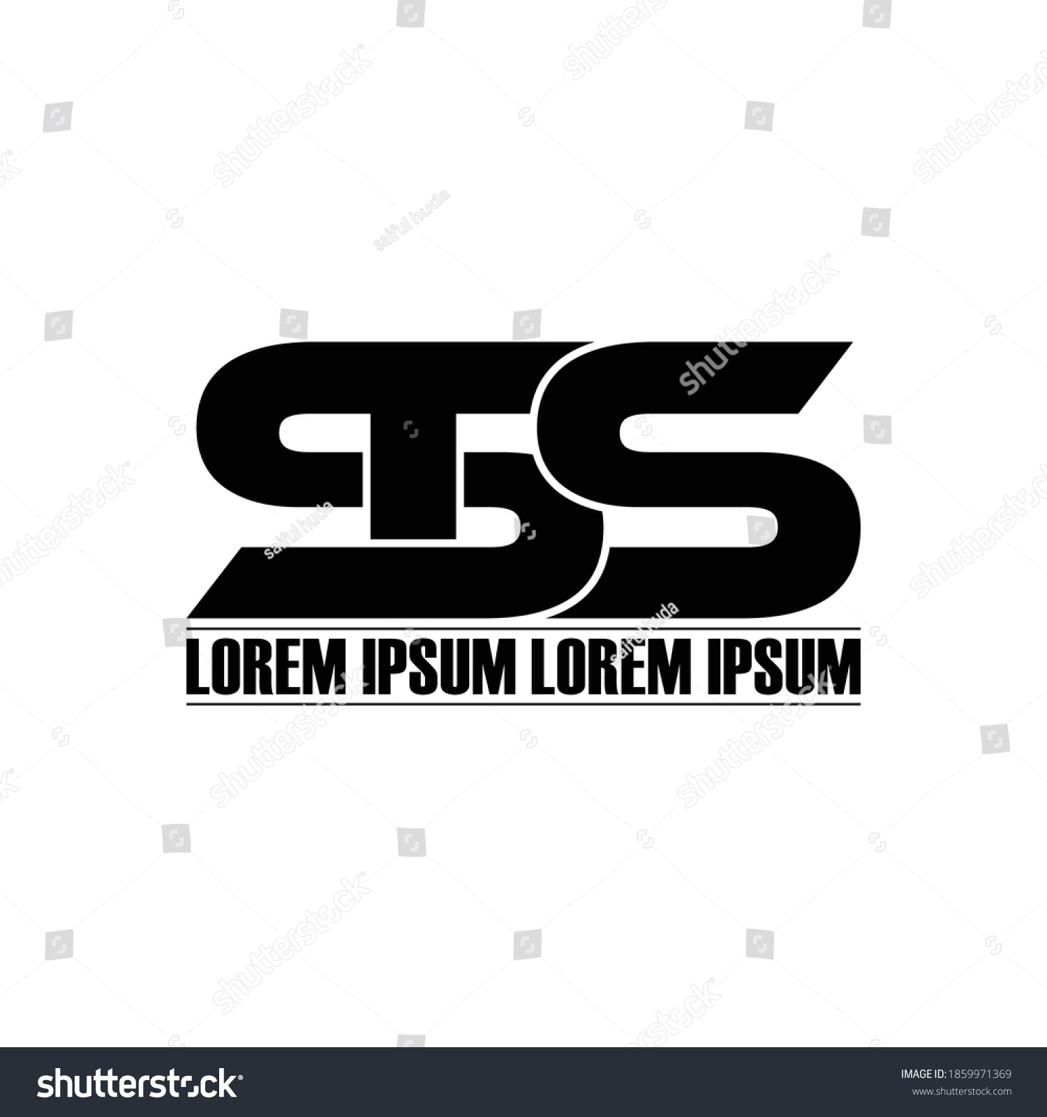 Sts Letter Monogram Logo Design Vector: เวกเตอร์สต็อก (ปลอดค่าลิขสิทธิ์ ...