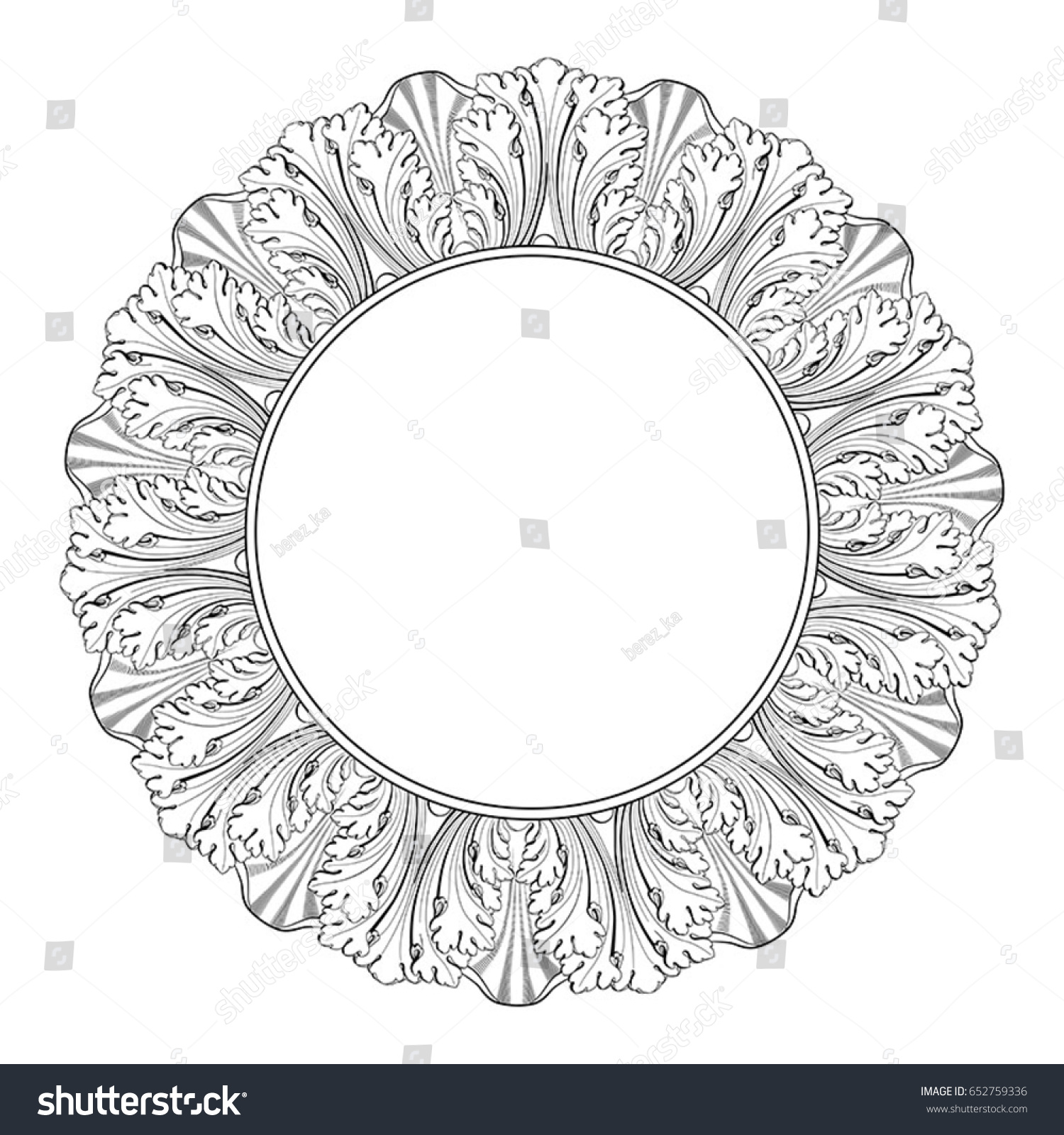 Stucco Frame Classic Stock Vector (Royalty Free) 652759336 | Shutterstock