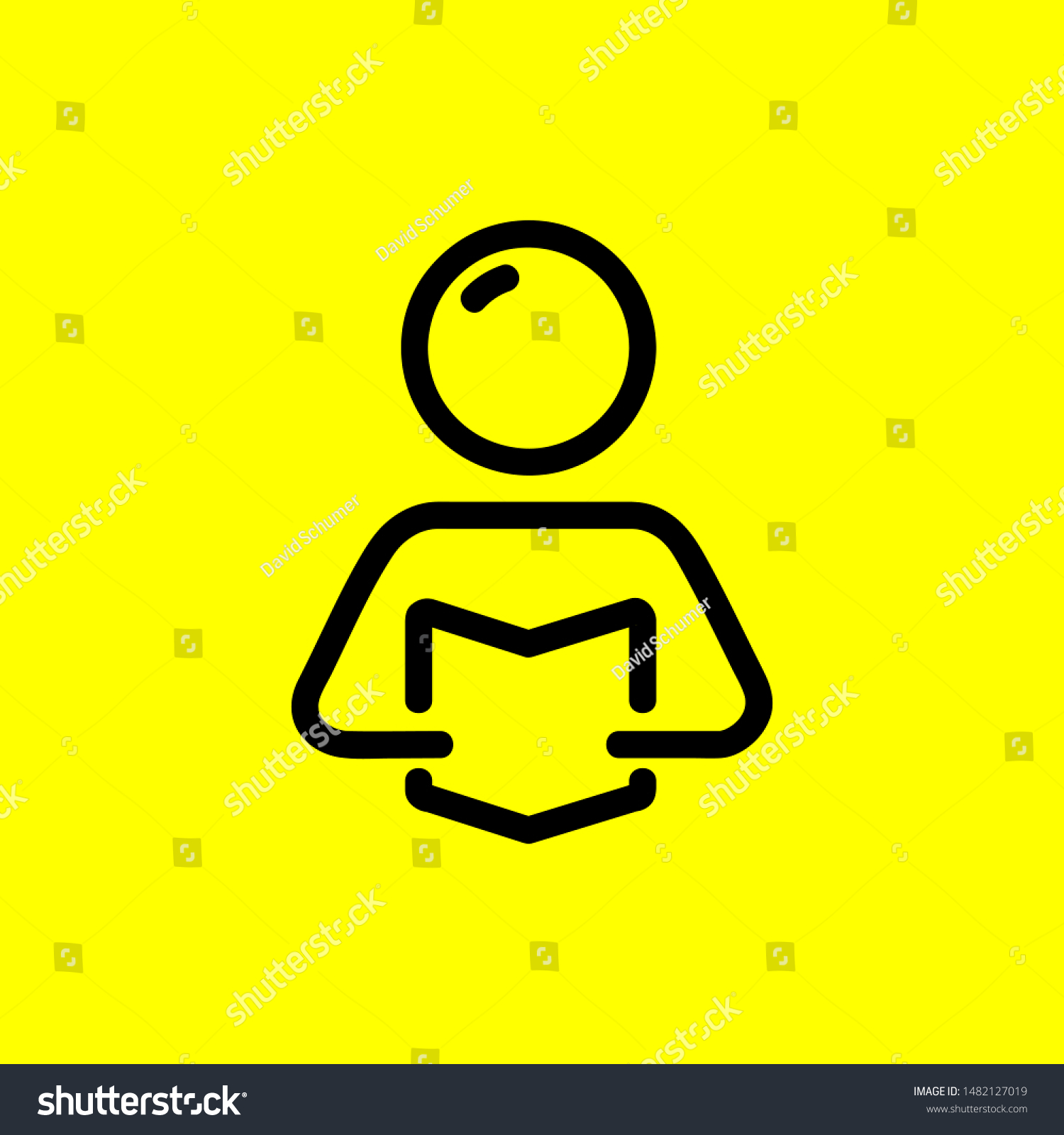Student Study Vector Icon Reading Vector Stock Vector (Royalty Free ...