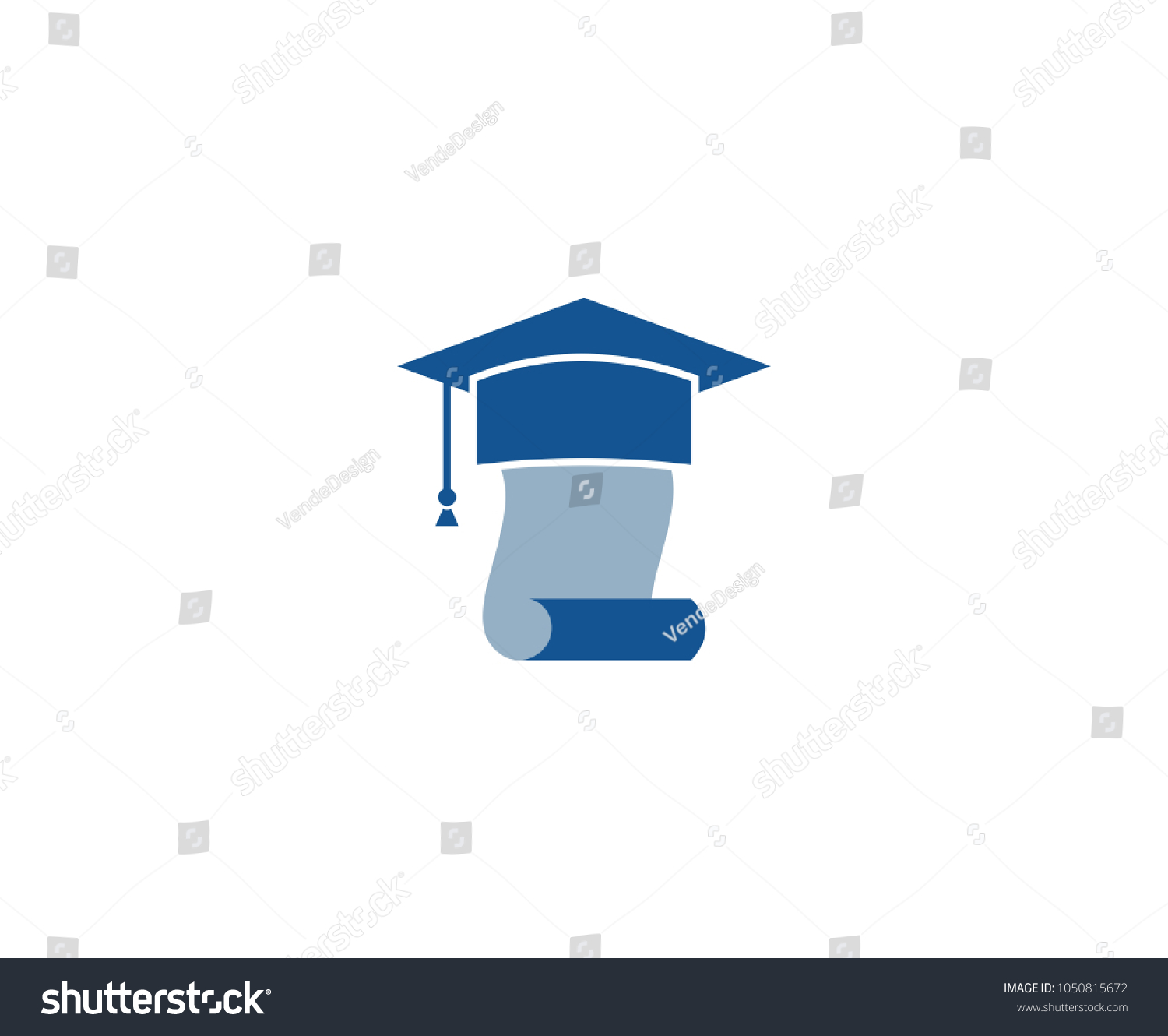 Student Diploma Logo Stock Vector (Royalty Free) 1050815672