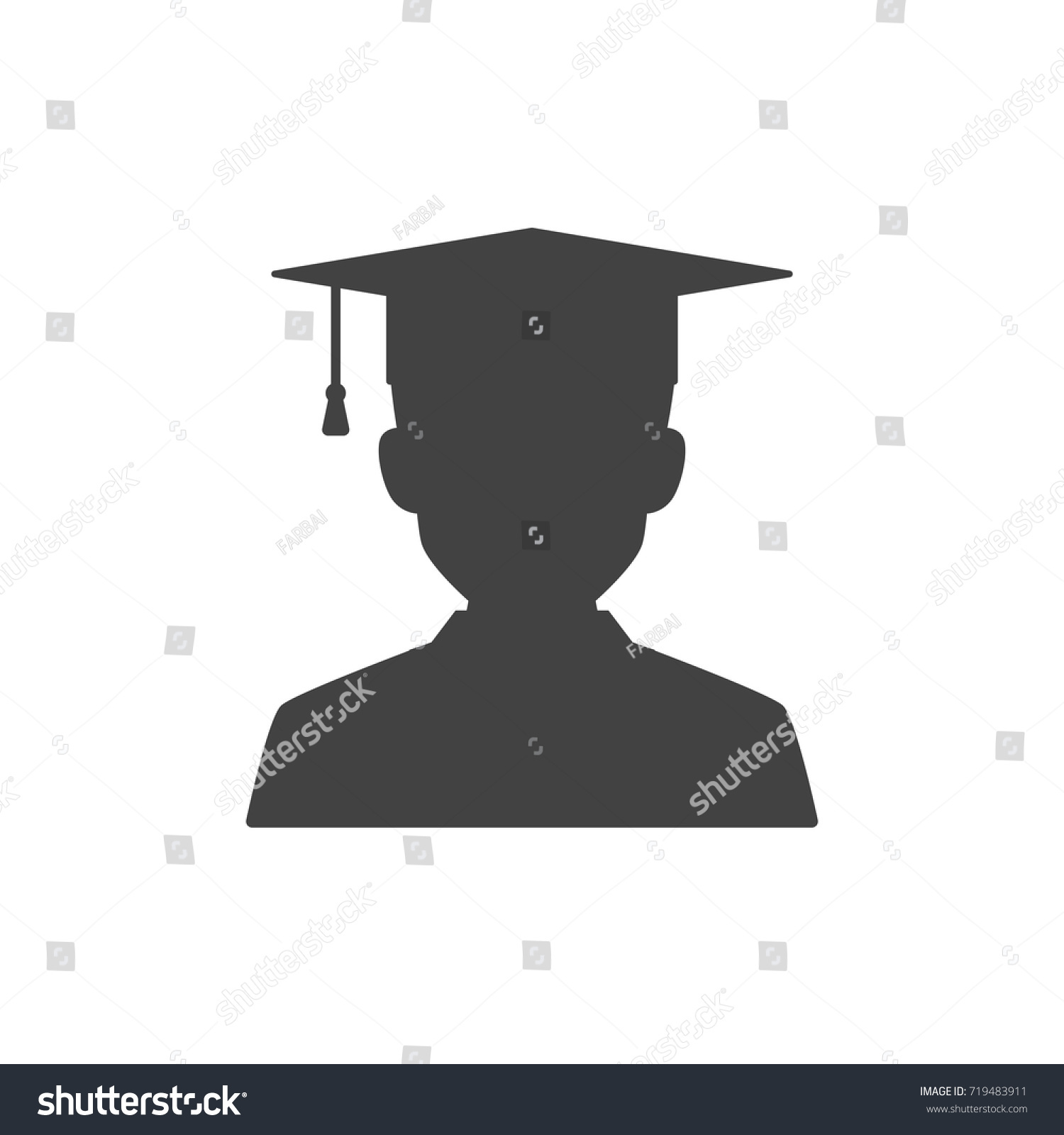 Student Graduation Icon Vector: เวกเตอร์สต็อก (ปลอดค่าลิขสิทธิ์ ...