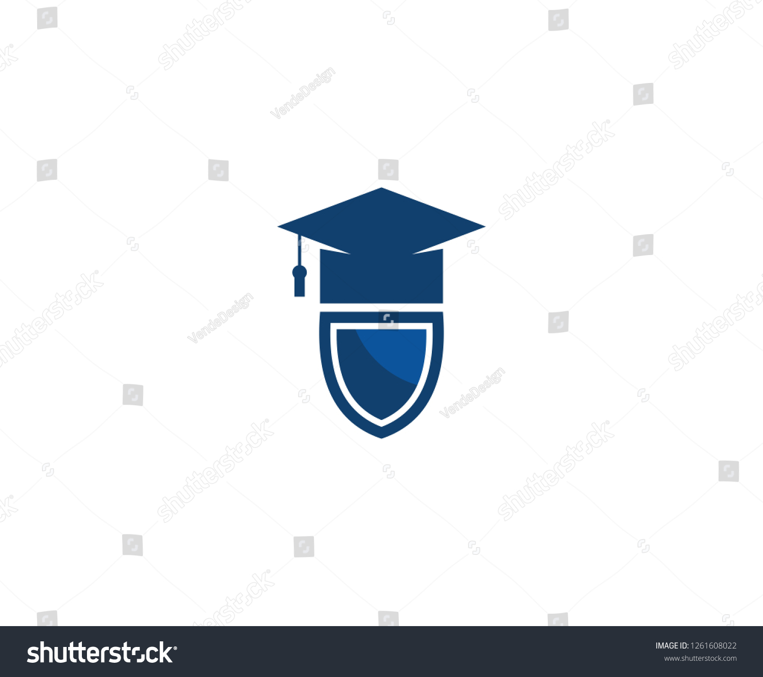 Student Graduation Logo: vector de stock (libre de regalías) 1261608022